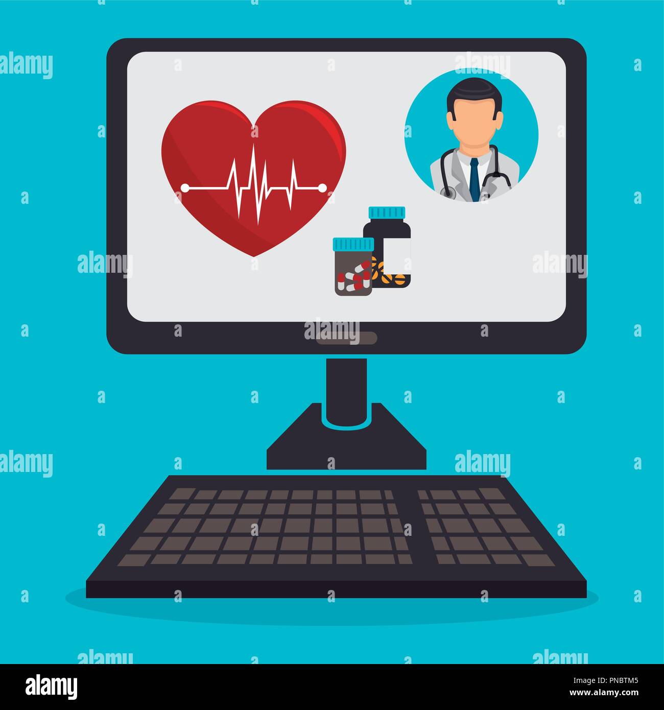 Tele monitor Stock Vector Images - Alamy