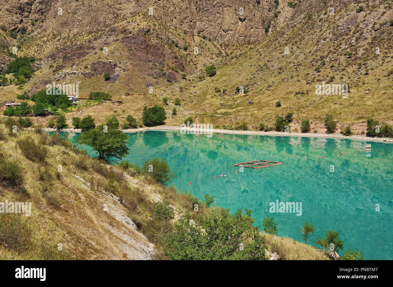 Naryn River rises in the Tien Shan mountains in Kyrgyzstan, Central ...