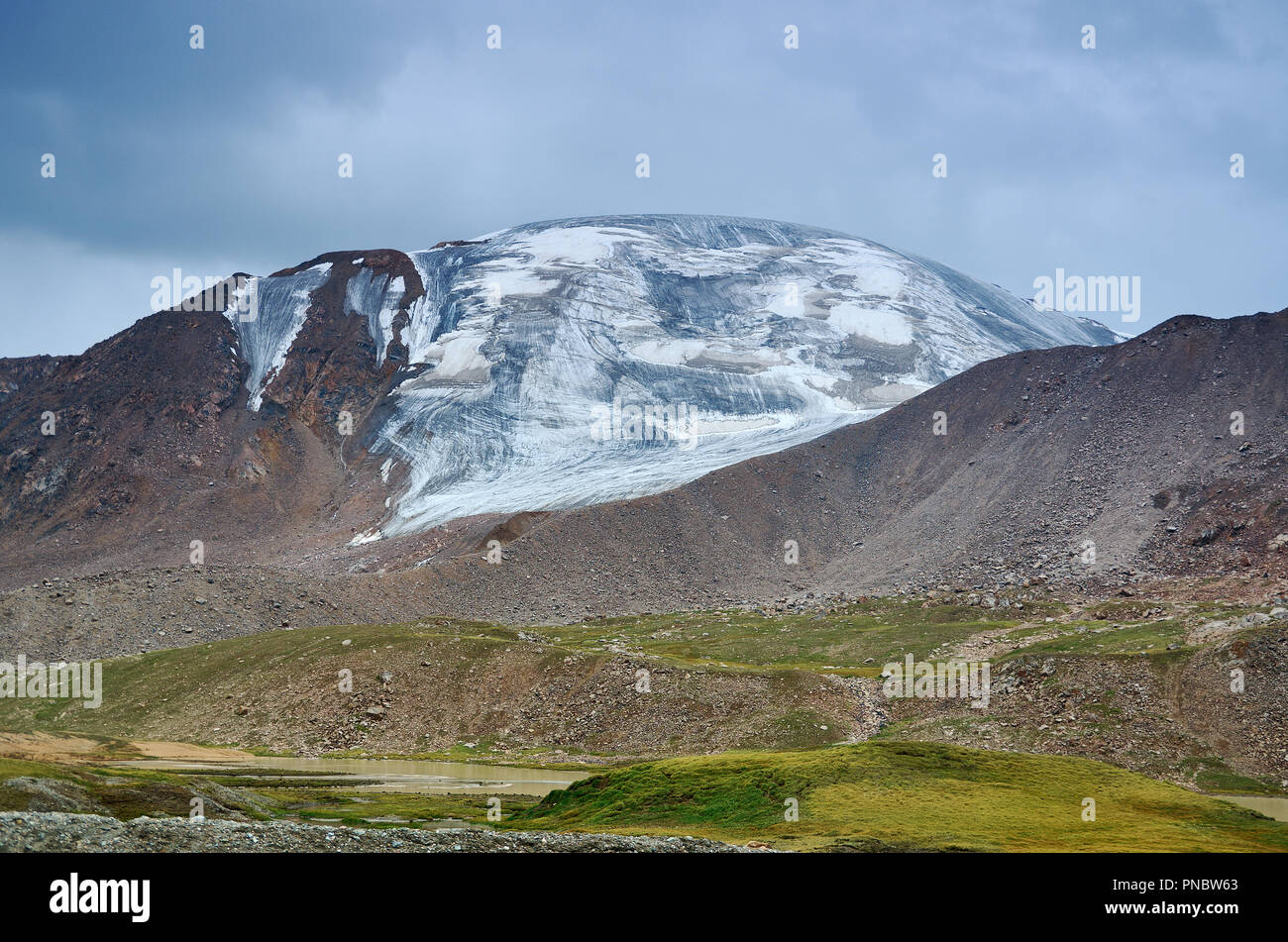 Barskoon Gorge, Barskoon valley in Kyrgyzstan, high Tyan Shan mountains ...