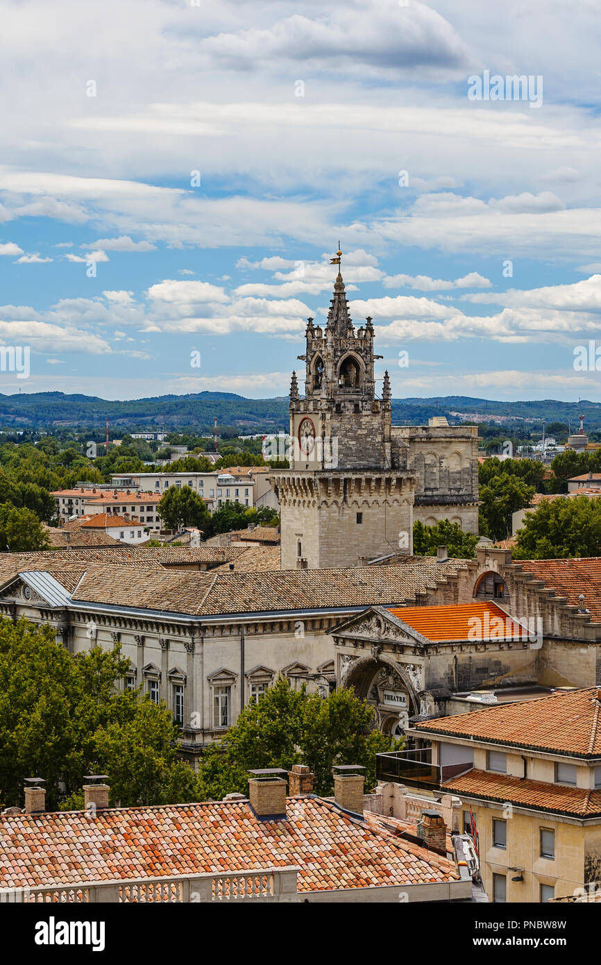 Aerial view of Avignon in a summer day, France Stock Photo - Alamy