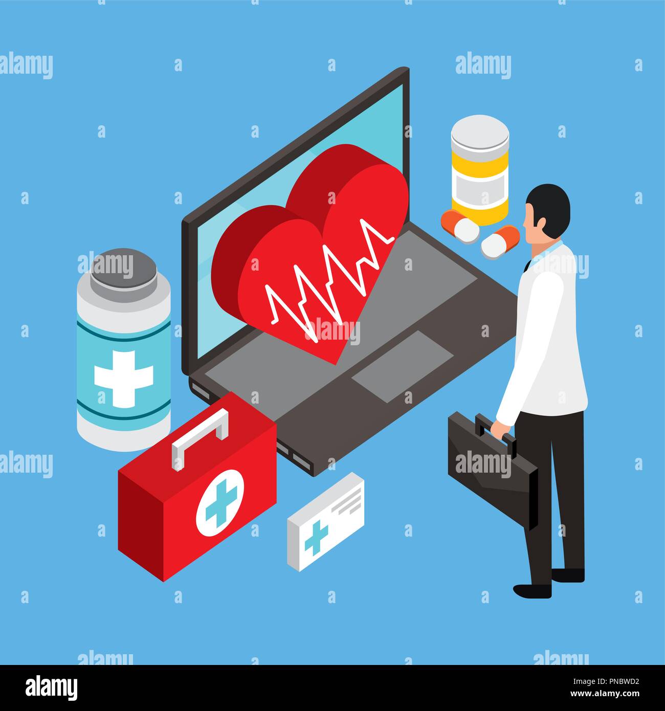 people digital health Stock Vector Image & Art - Alamy