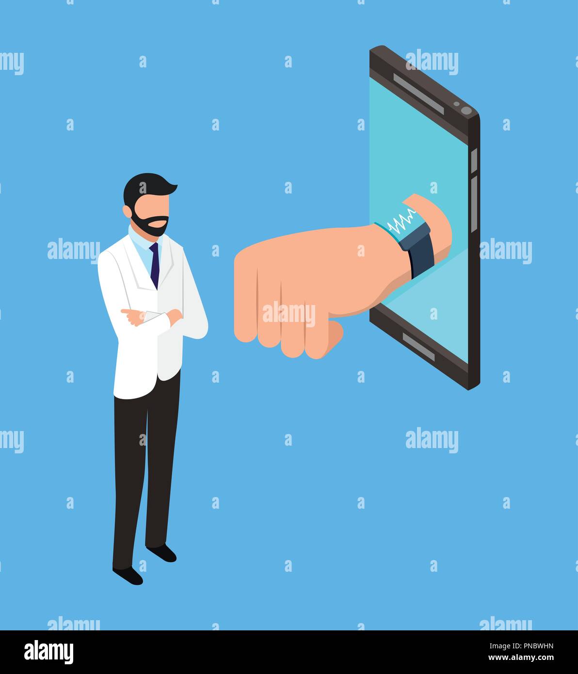 people digital health Stock Vector Image & Art - Alamy