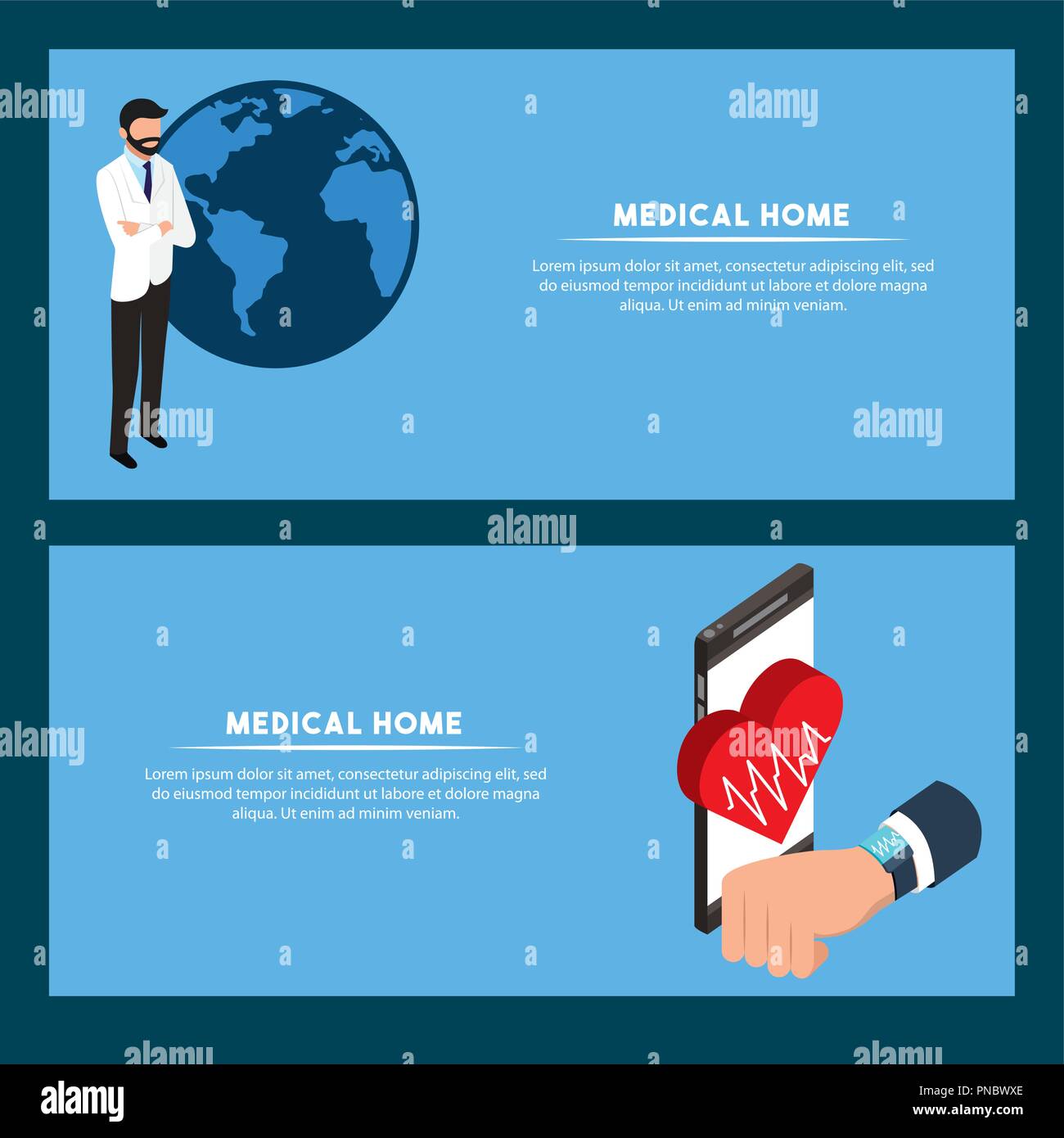 digital health concept Stock Vector Image & Art - Alamy