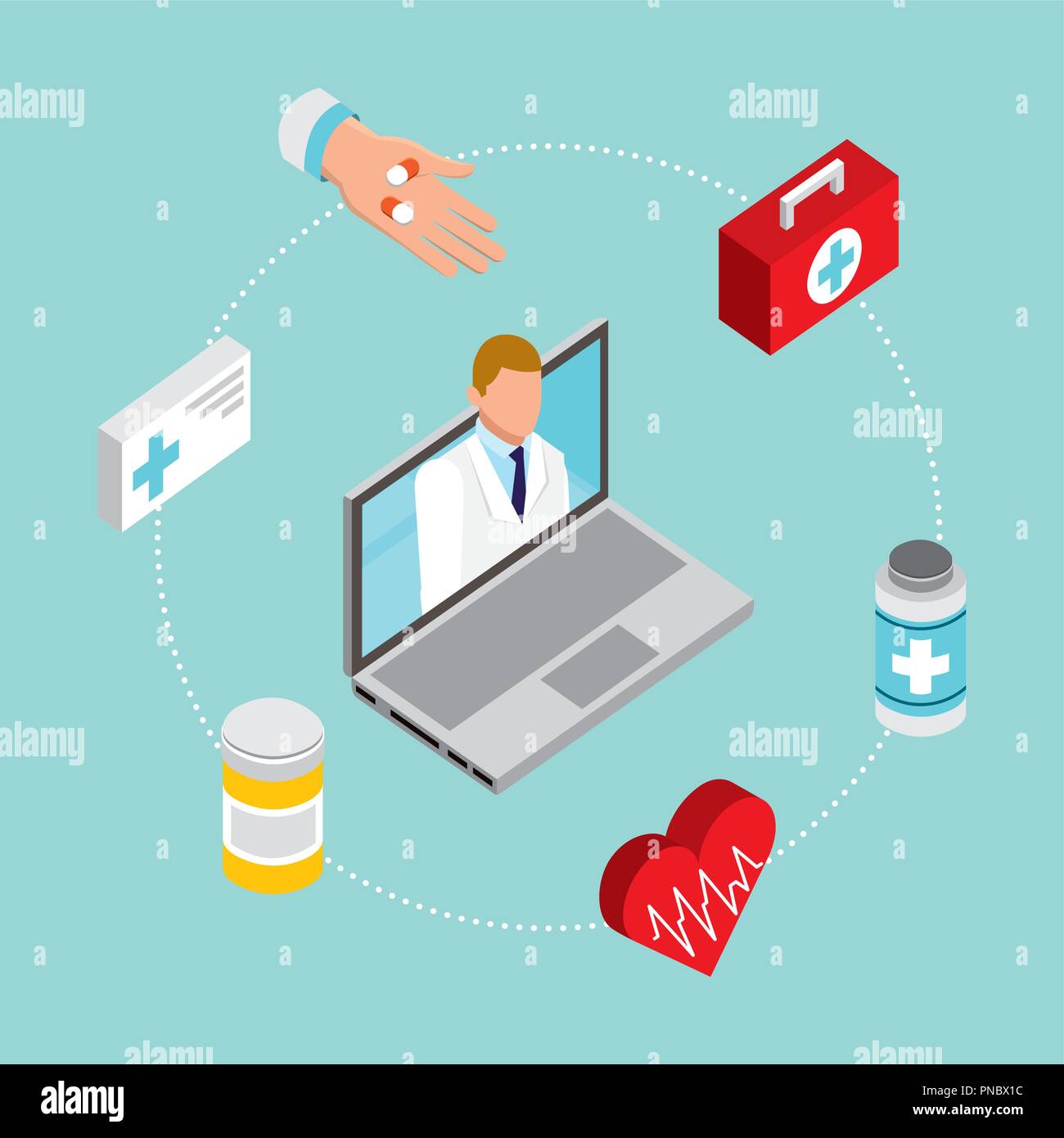 digital health concept Stock Vector Image & Art - Alamy