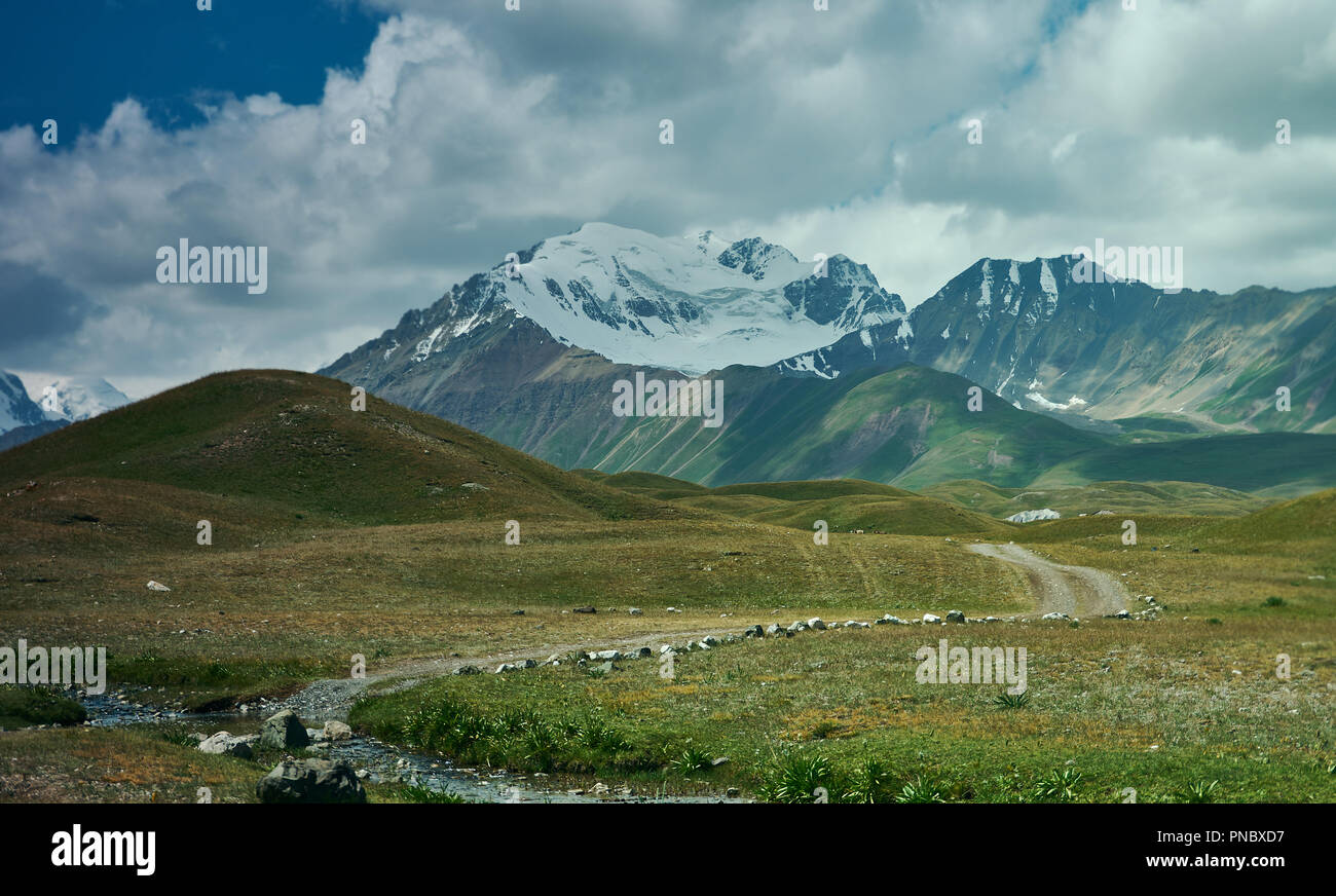 Alay Valley of Osh Region, Kyrgyzstan, Pamir mountains in Kyrgyzstan ...