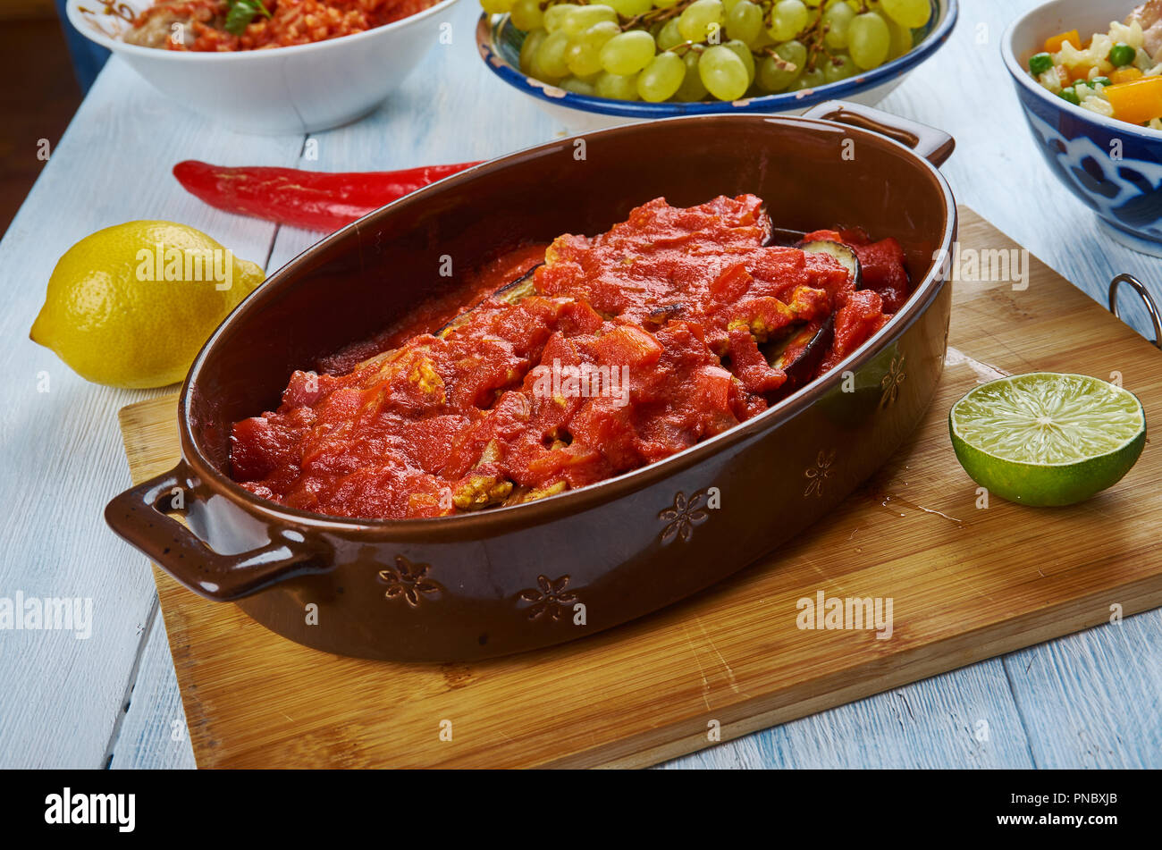 Iraqi Sheikh Mahshi Batinjaan, Eggplant Stuffed with Meat, Asia ...