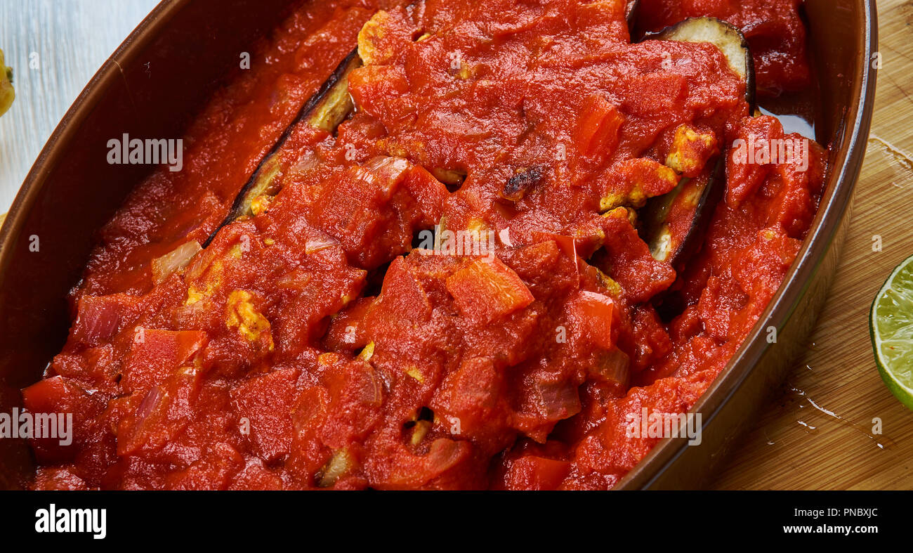 Iraqi Sheikh Mahshi Batinjaan, Eggplant Stuffed with Meat, Asia ...