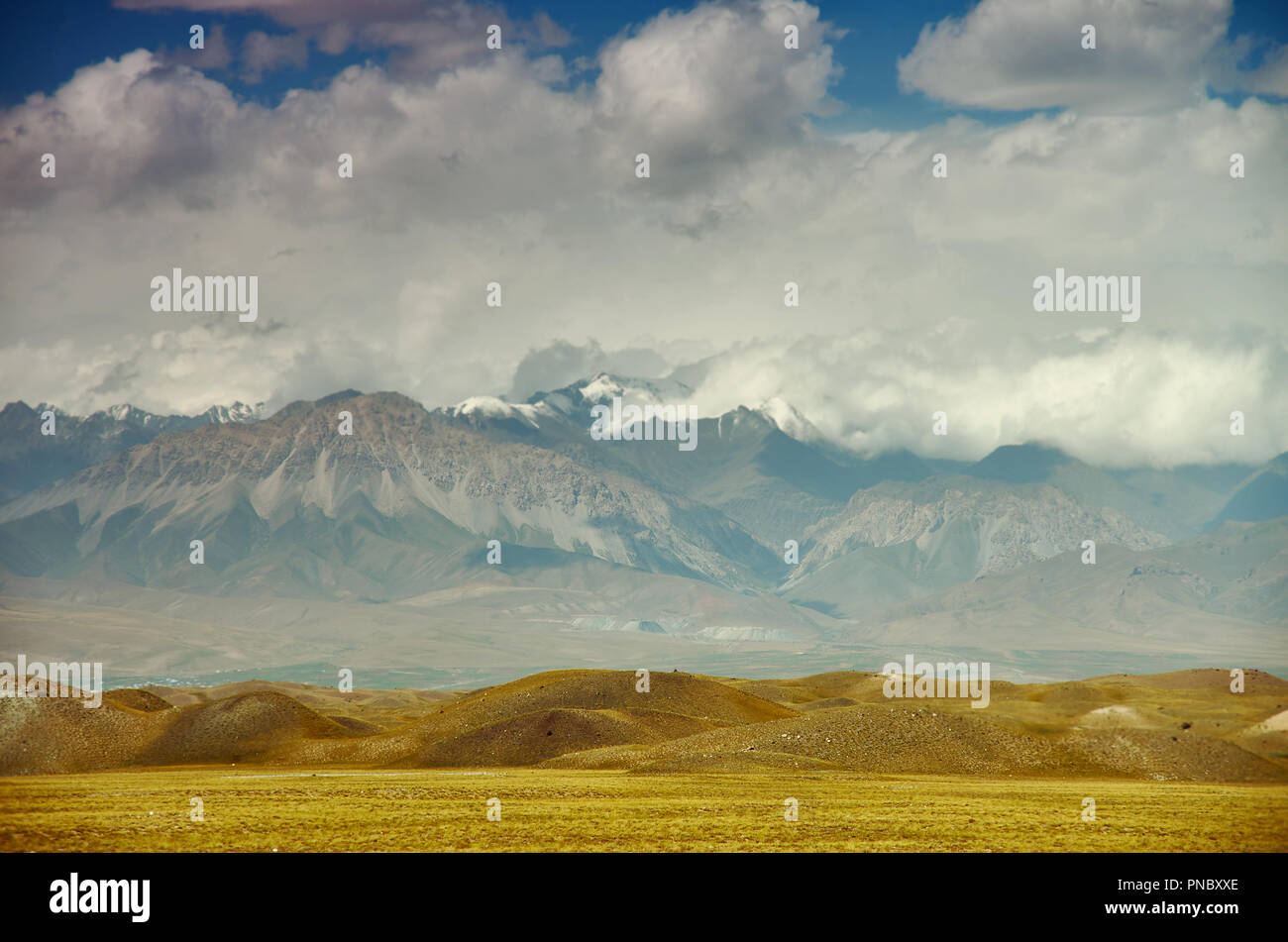 Alay Valley of Osh Region, Kyrgyzstan, Pamir mountains in Kyrgyzstan ...