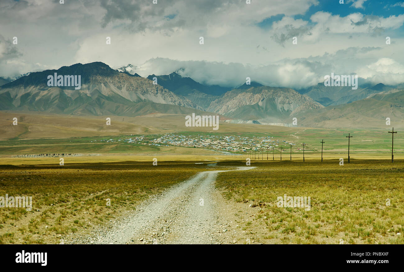 Alay Valley of Osh Region, Kyrgyzstan, Pamir mountains in Kyrgyzstan ...