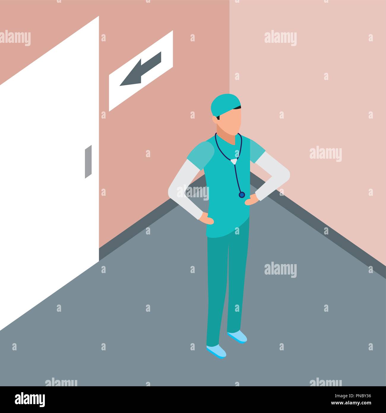 Mentor nurse Stock Vector Images - Alamy
