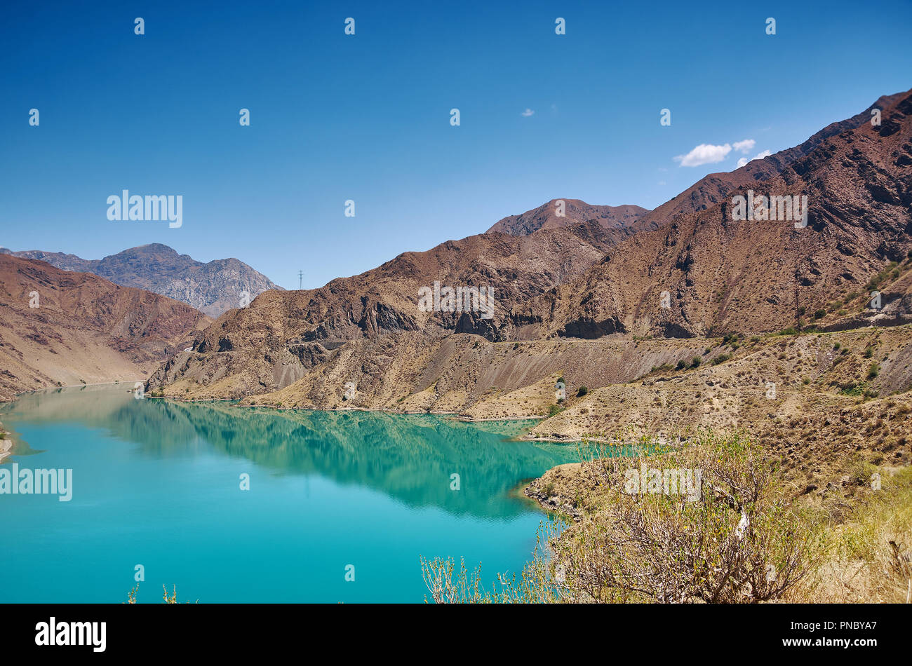 Naryn River rises in the Tien Shan mountains in Kyrgyzstan, Central ...