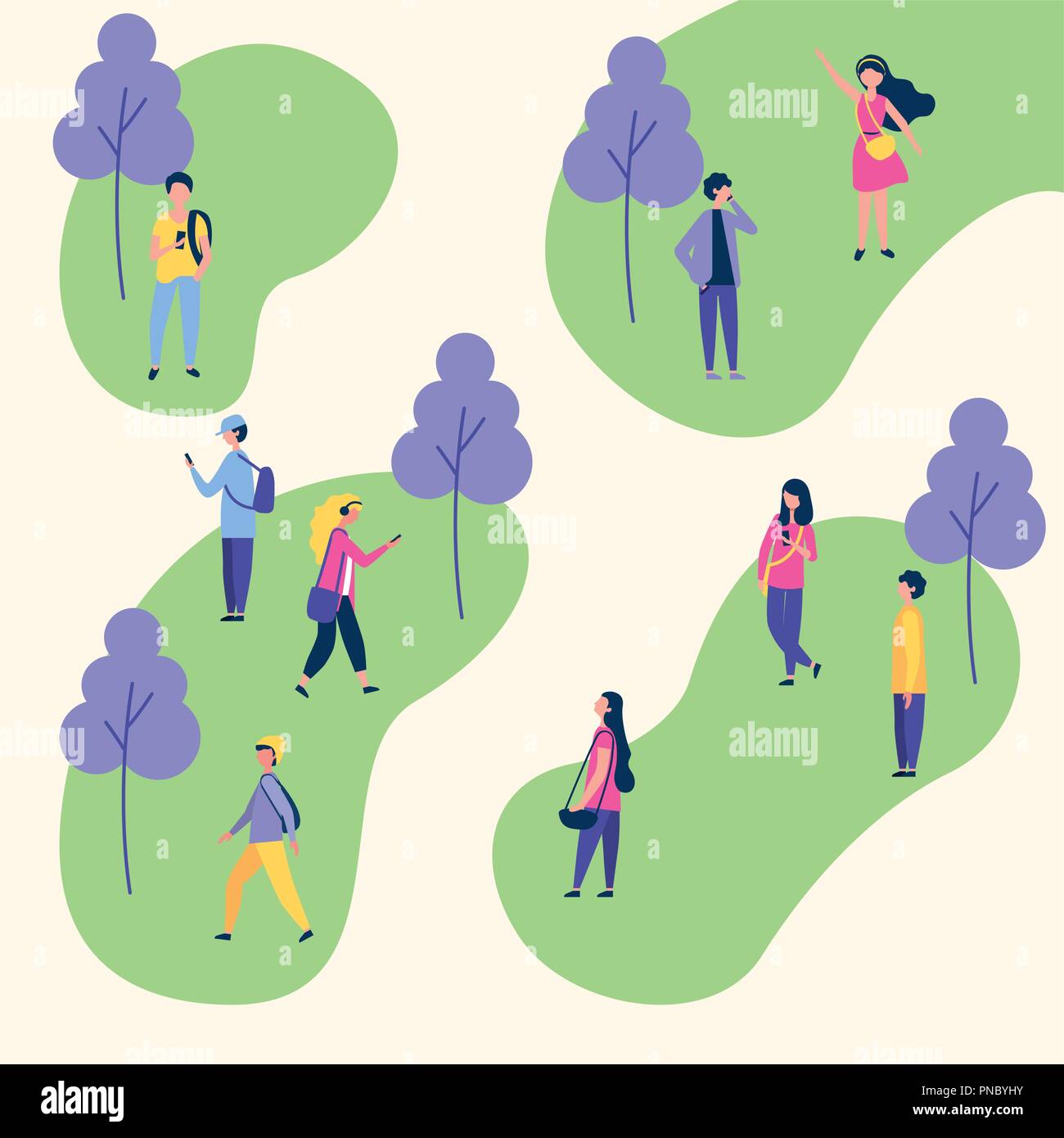 people outdoor activities Stock Vector Image & Art - Alamy