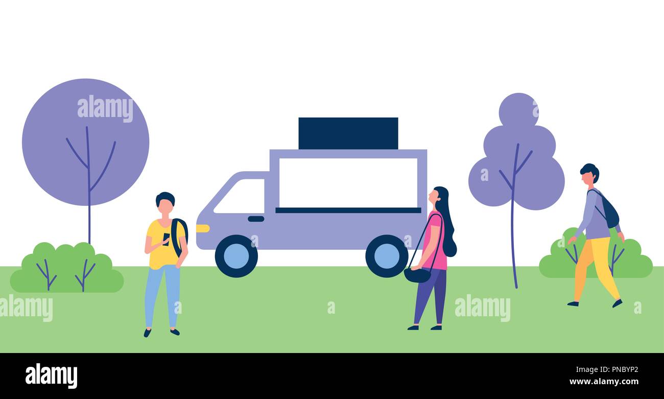 Summer activities park Stock Vector Images - Alamy