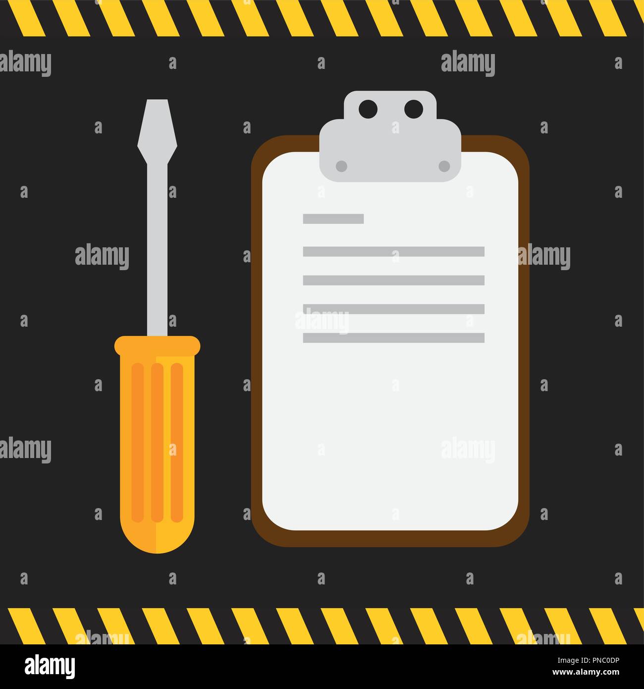Maintenance checklist Stock Vector Images - Alamy