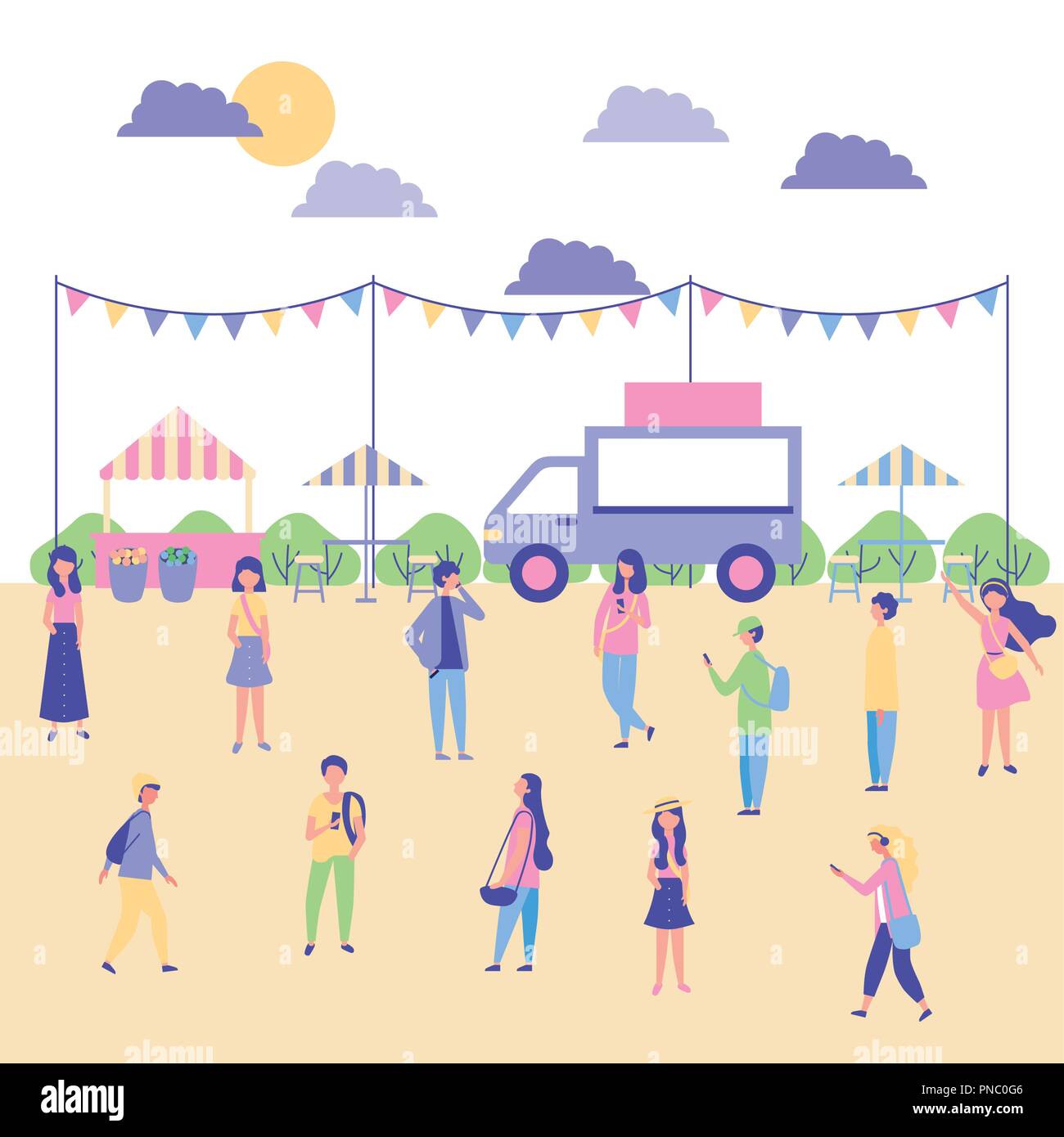 people outdoor activities Stock Vector Image & Art - Alamy