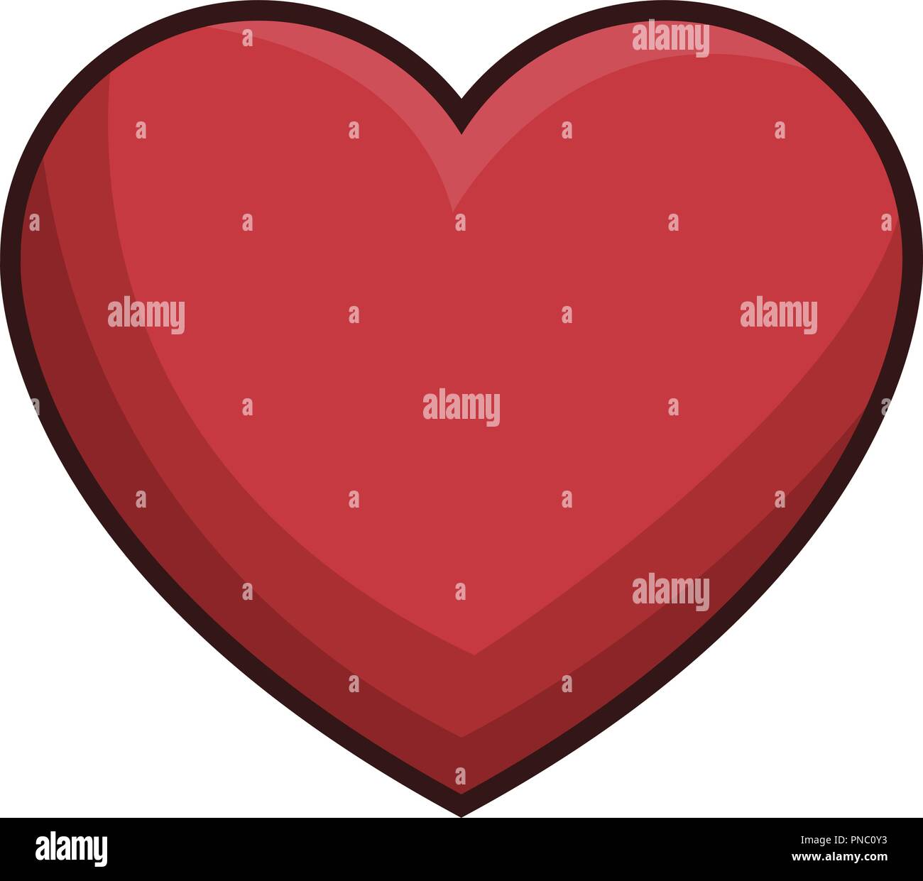 Heart videogame element cartoon Stock Vector Image & Art - Alamy