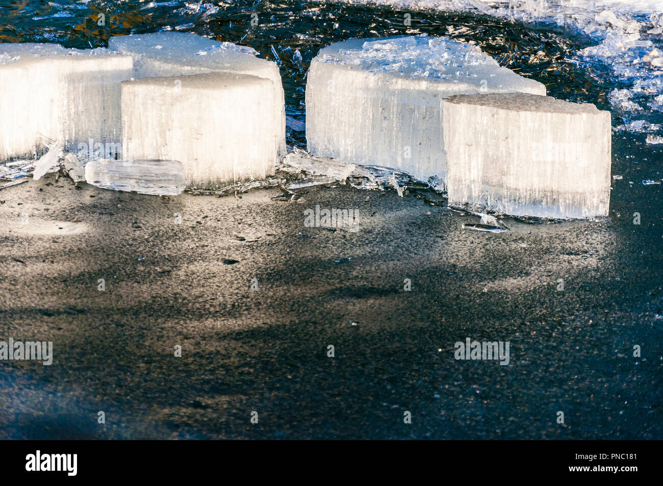 Ice blocks from frozen lake hi-res stock photography and images - Alamy