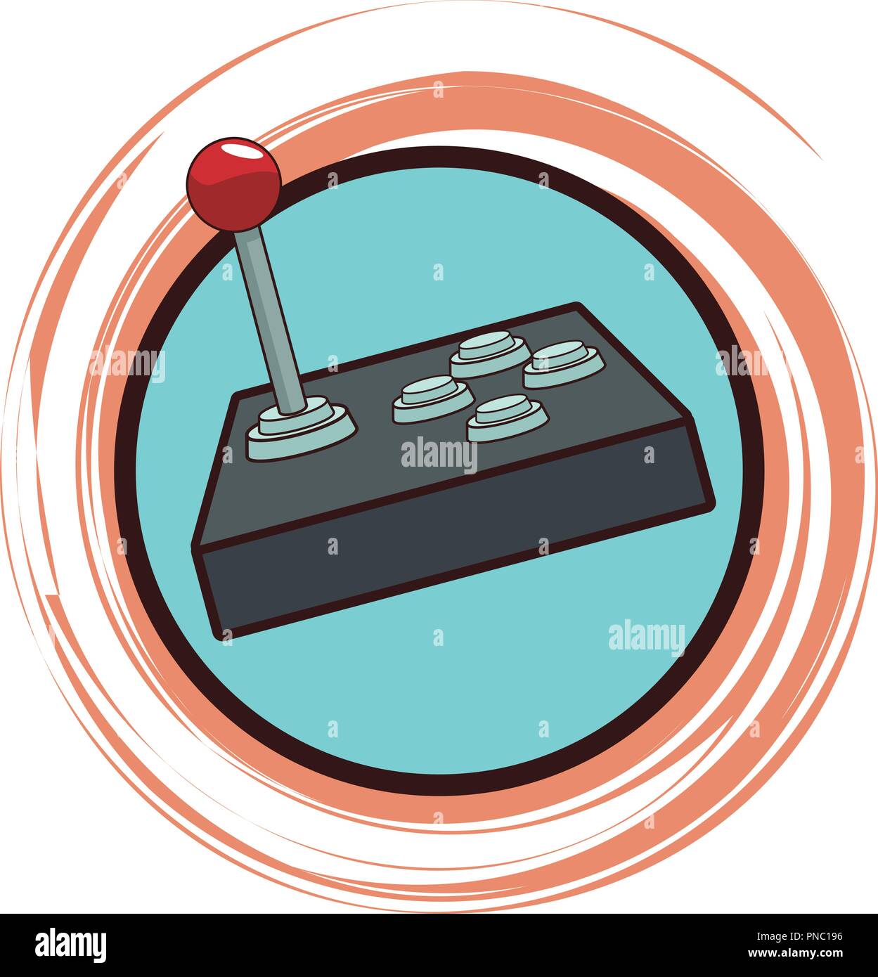 Joystick pixel art gamepad Stock Vector Images - Alamy