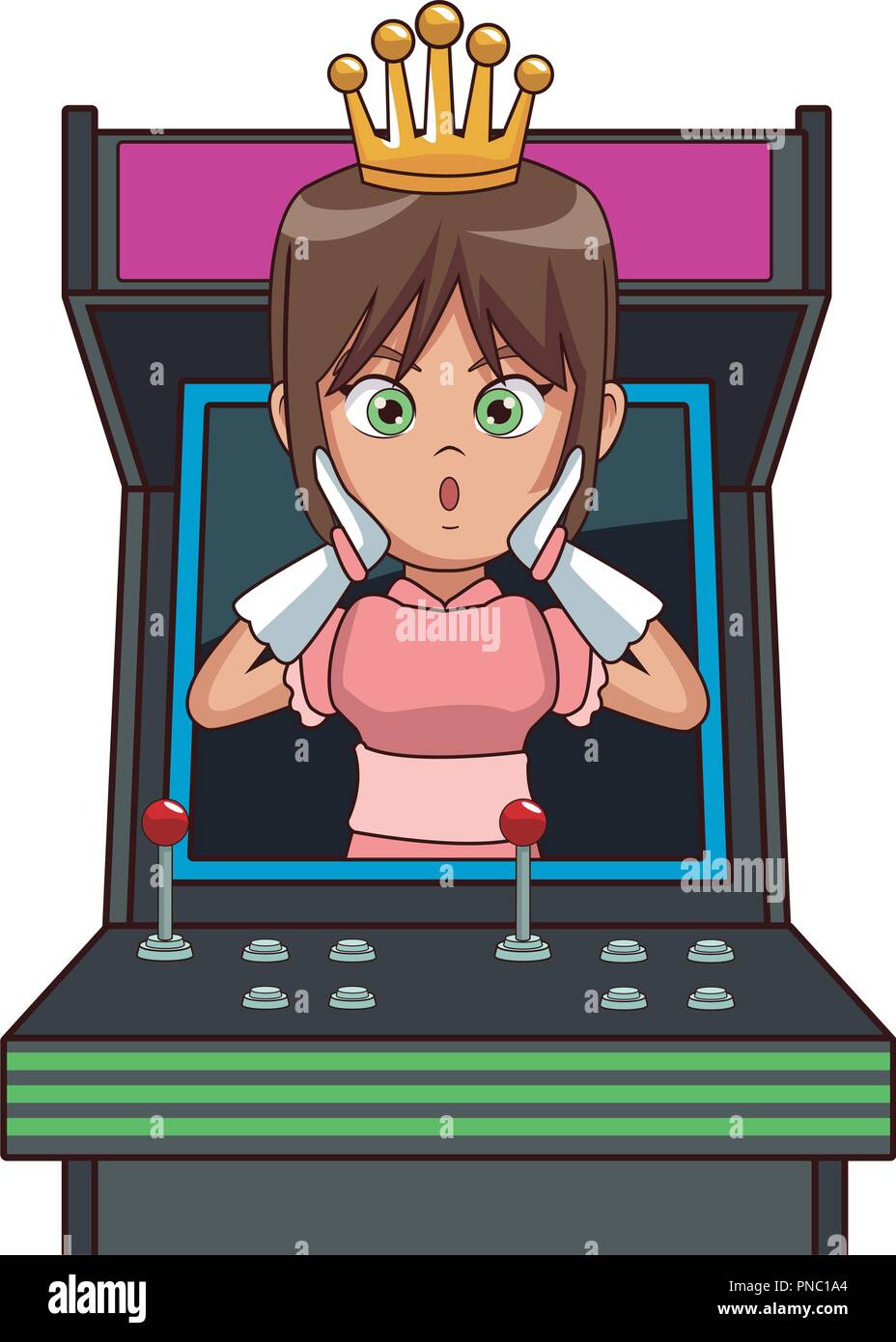 Princess videogame cartoon Stock Vector Image & Art - Alamy