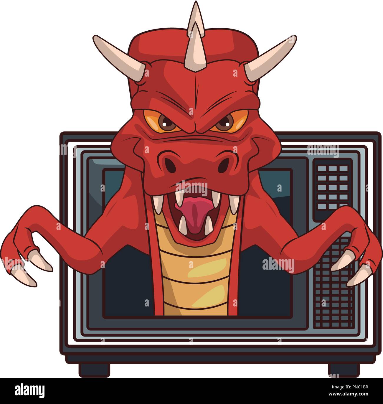 Dragon videogame cartoon Stock Vector Image & Art - Alamy