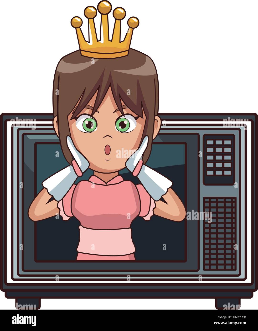 Princess videogame cartoon Stock Vector Image & Art - Alamy