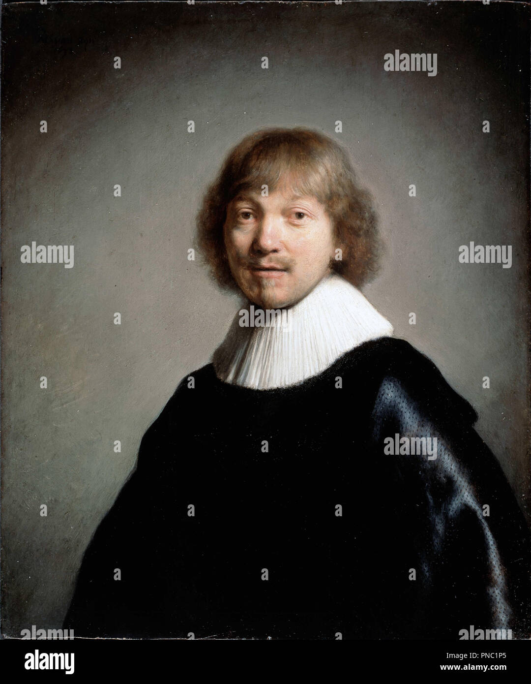 Portrait of jacques de gheyn iii 1632 rembrandt hi-res stock ...