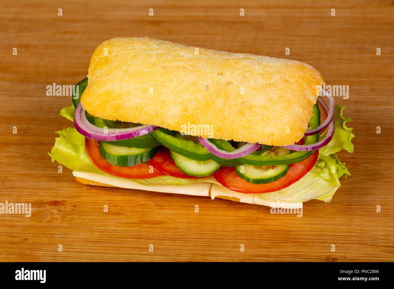 Panini with cheese and tomato Stock Photo - Alamy