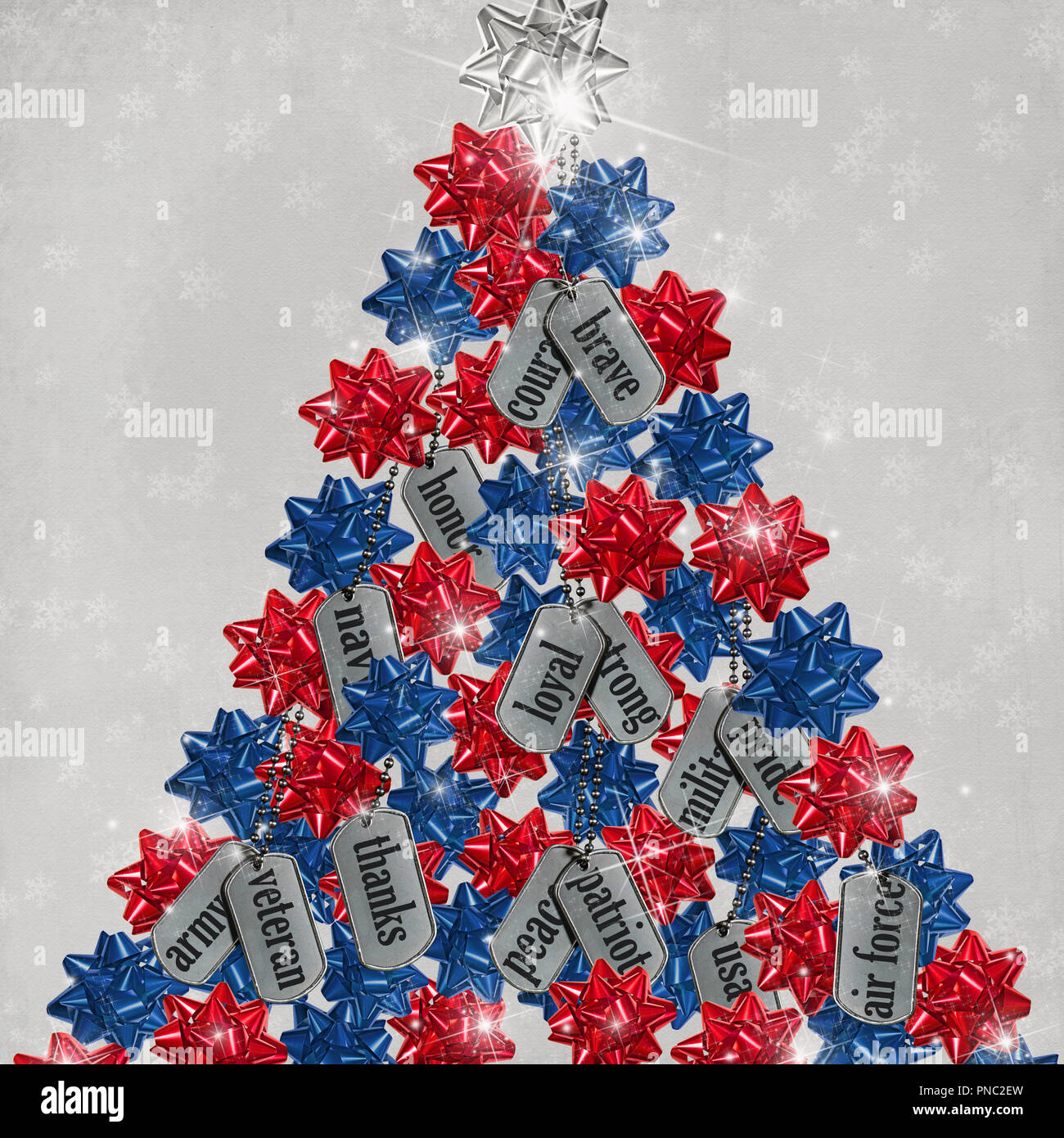 Patriotic Christmas Tree
