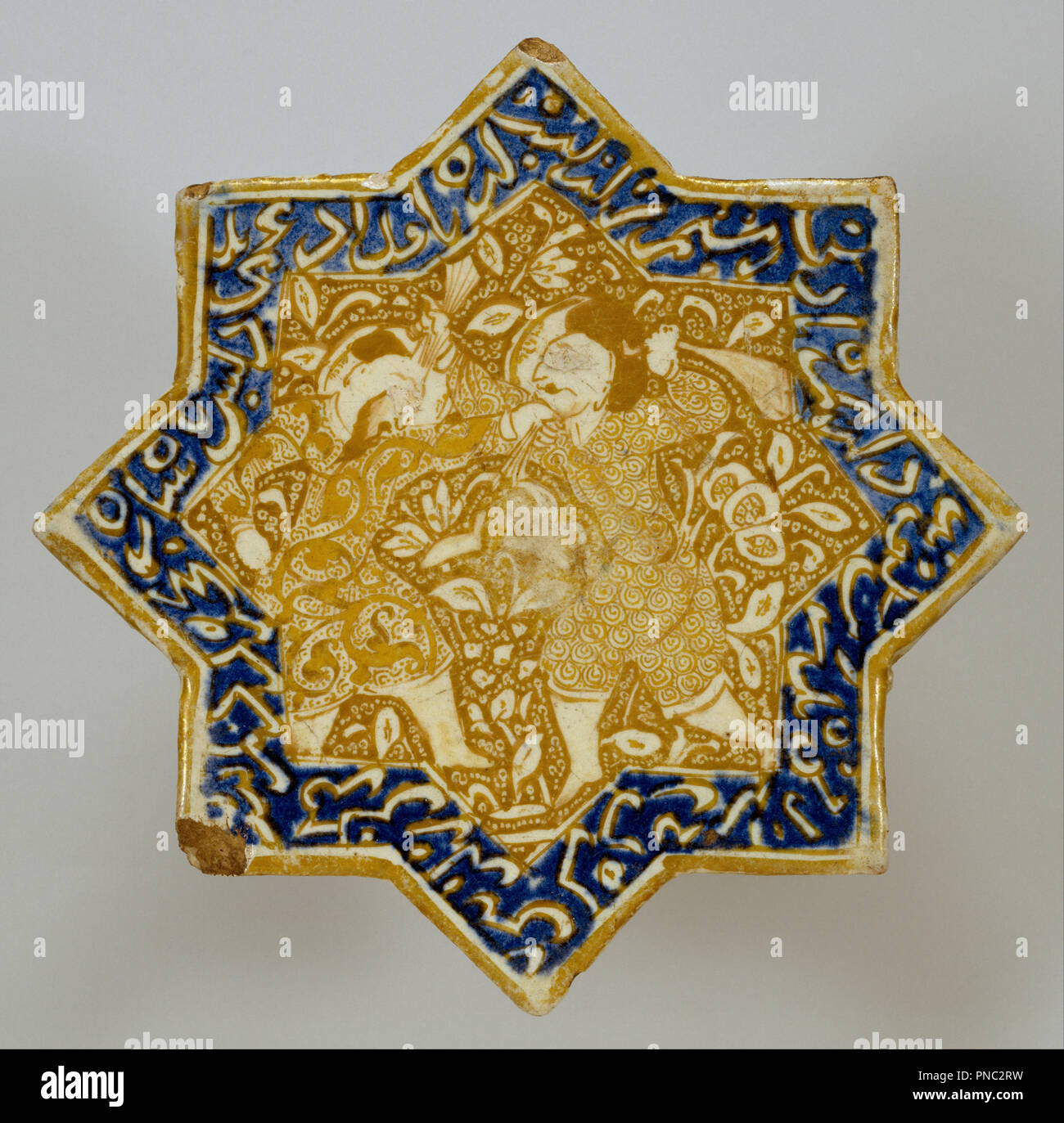 Fritware luster painted overglaze decoration hi-res stock photography ...