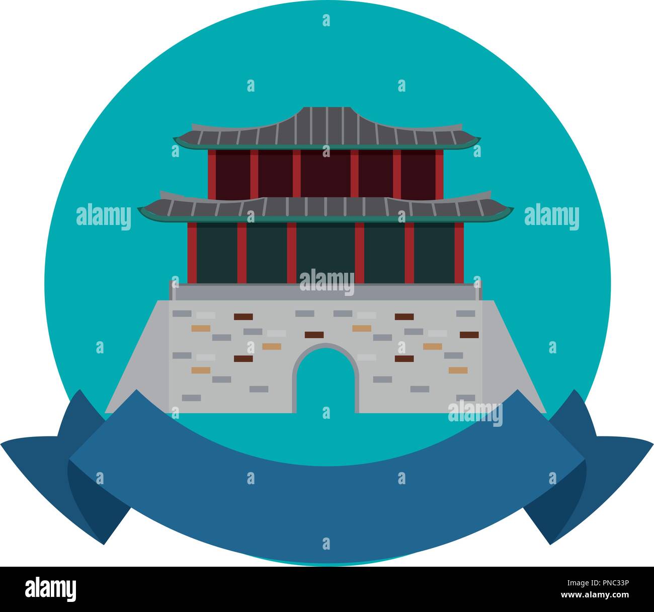 Temple emblem Stock Vector Images - Alamy