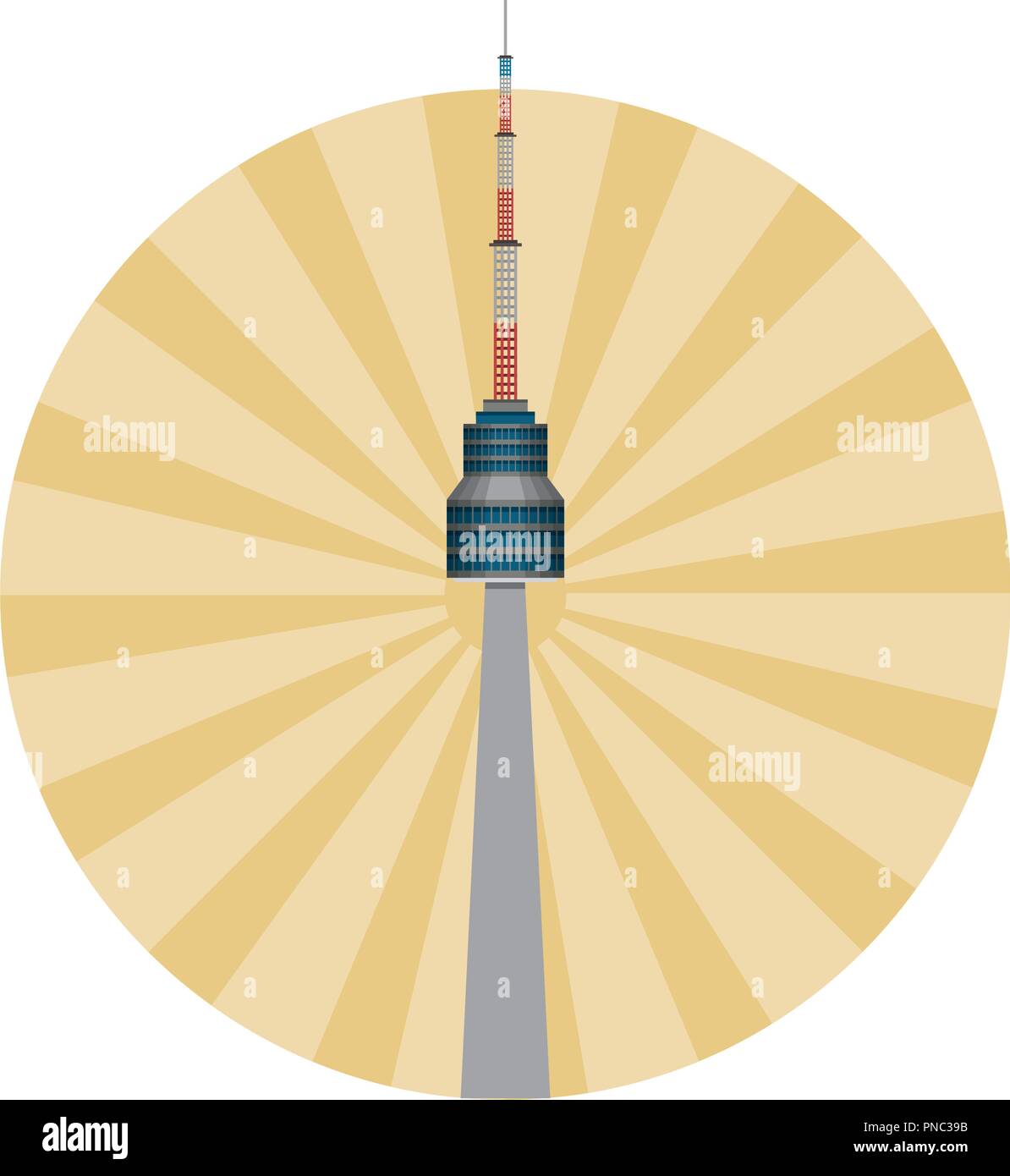 Seoul korean tower Stock Vector Image & Art - Alamy