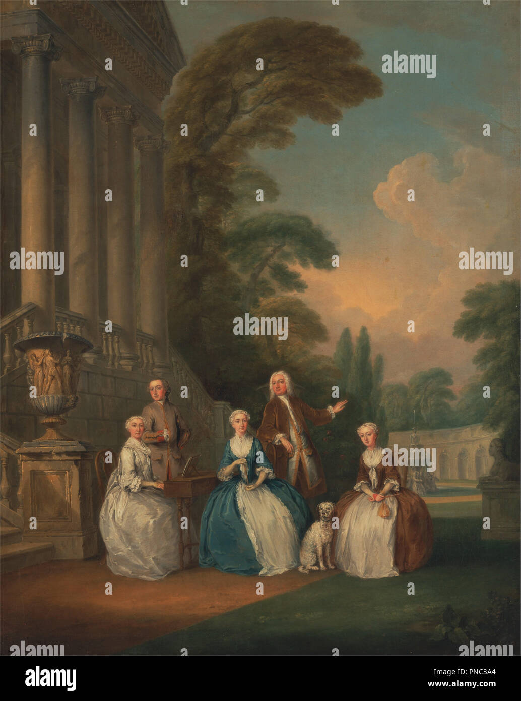 Portrait of a Family. Date/Period: 1740. Painting. Oil on canvas ...