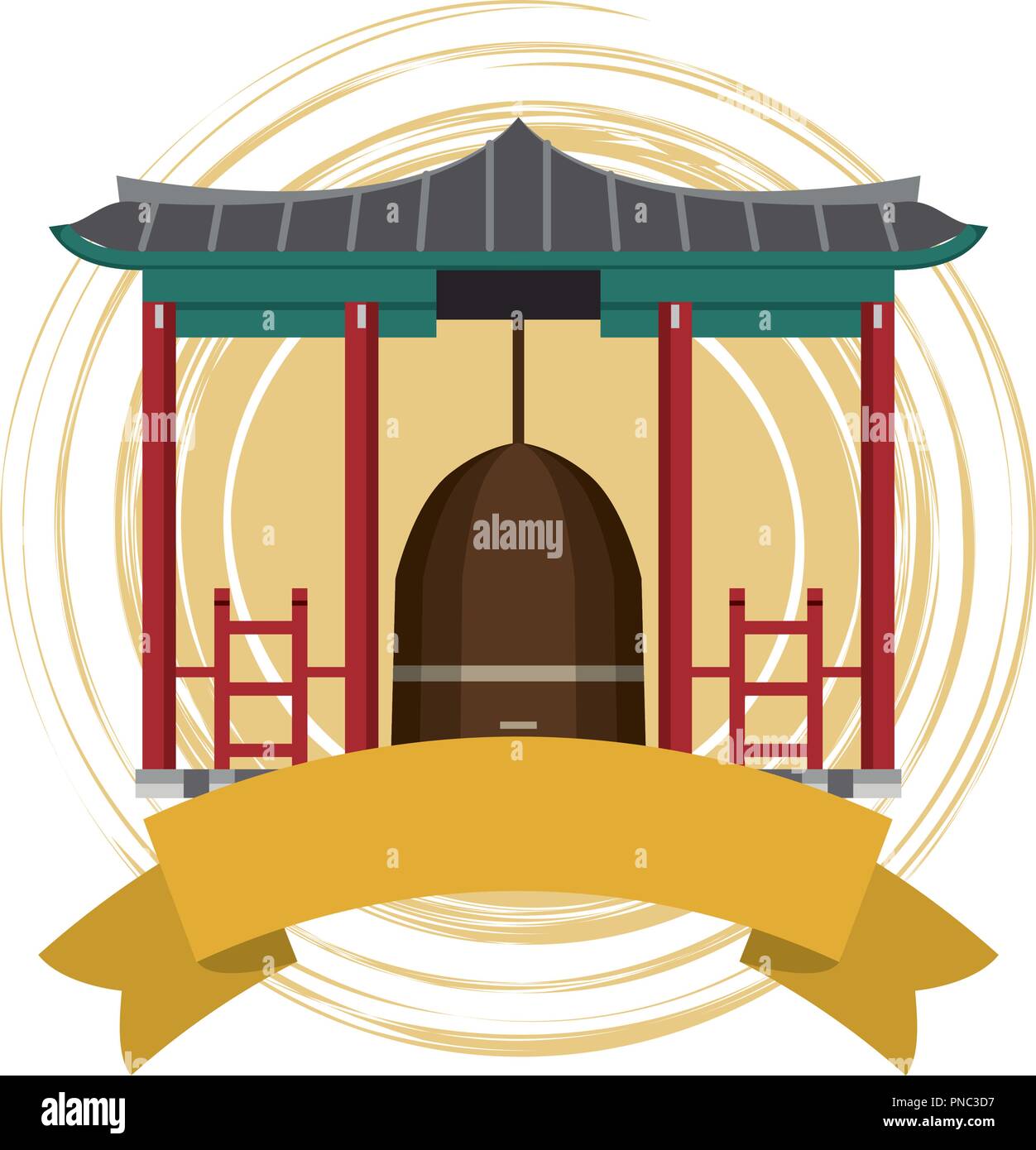 Buddhist temple banner Stock Vector Images - Alamy