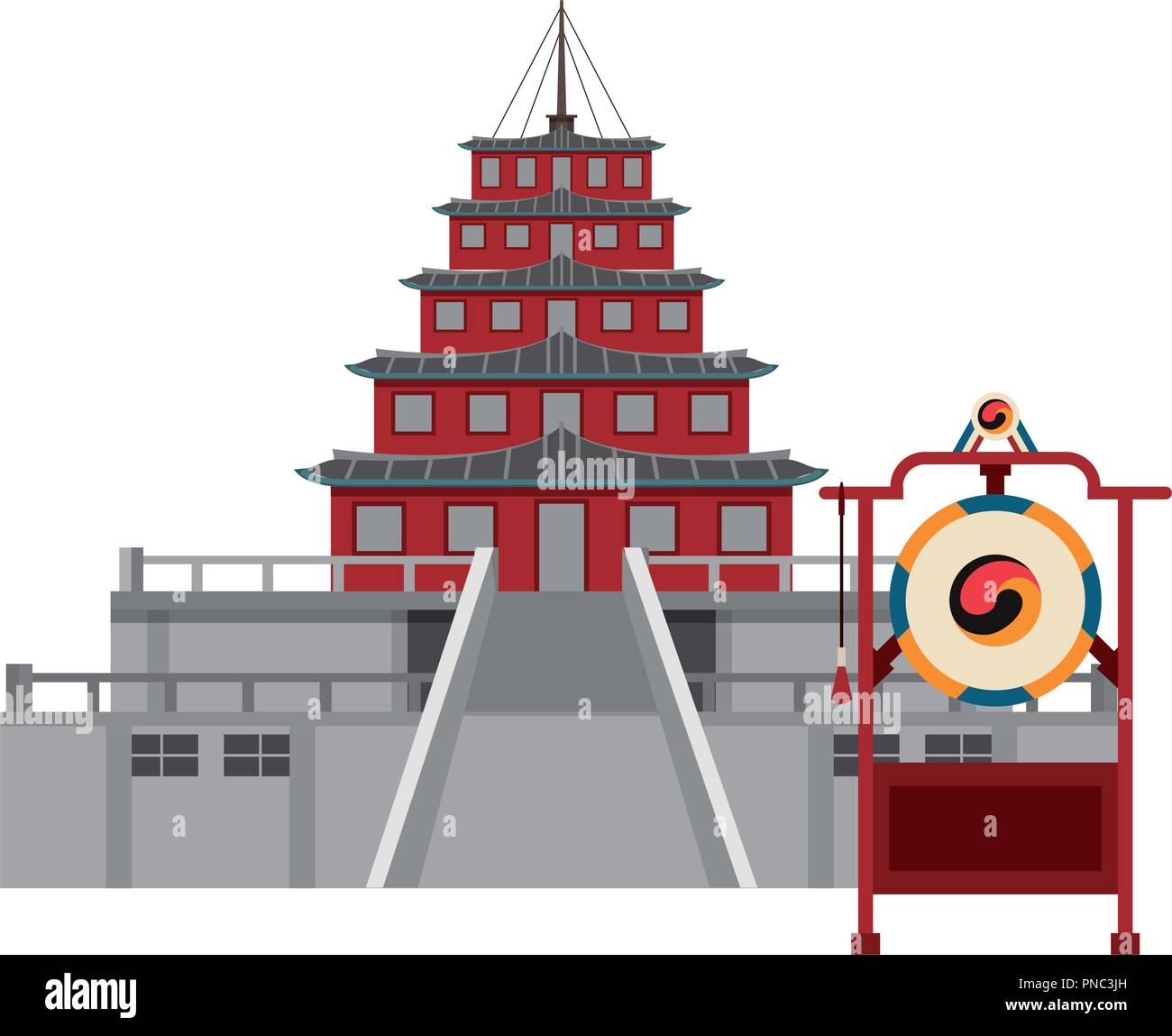 Bell temple Stock Vector Images - Alamy