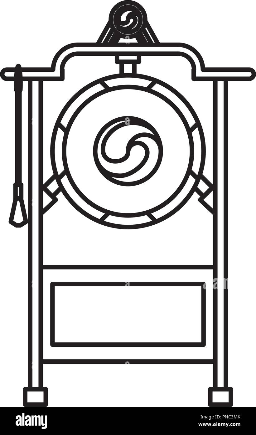 Asian gong instrument Stock Vector Image & Art - Alamy