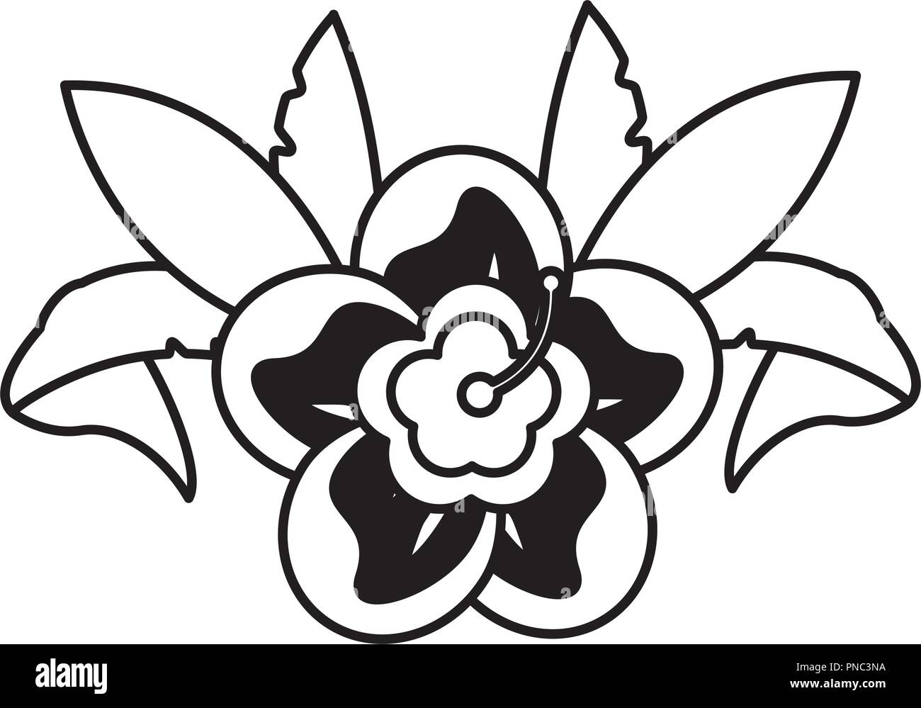 Flower symbol isolated Stock Vector Image & Art - Alamy