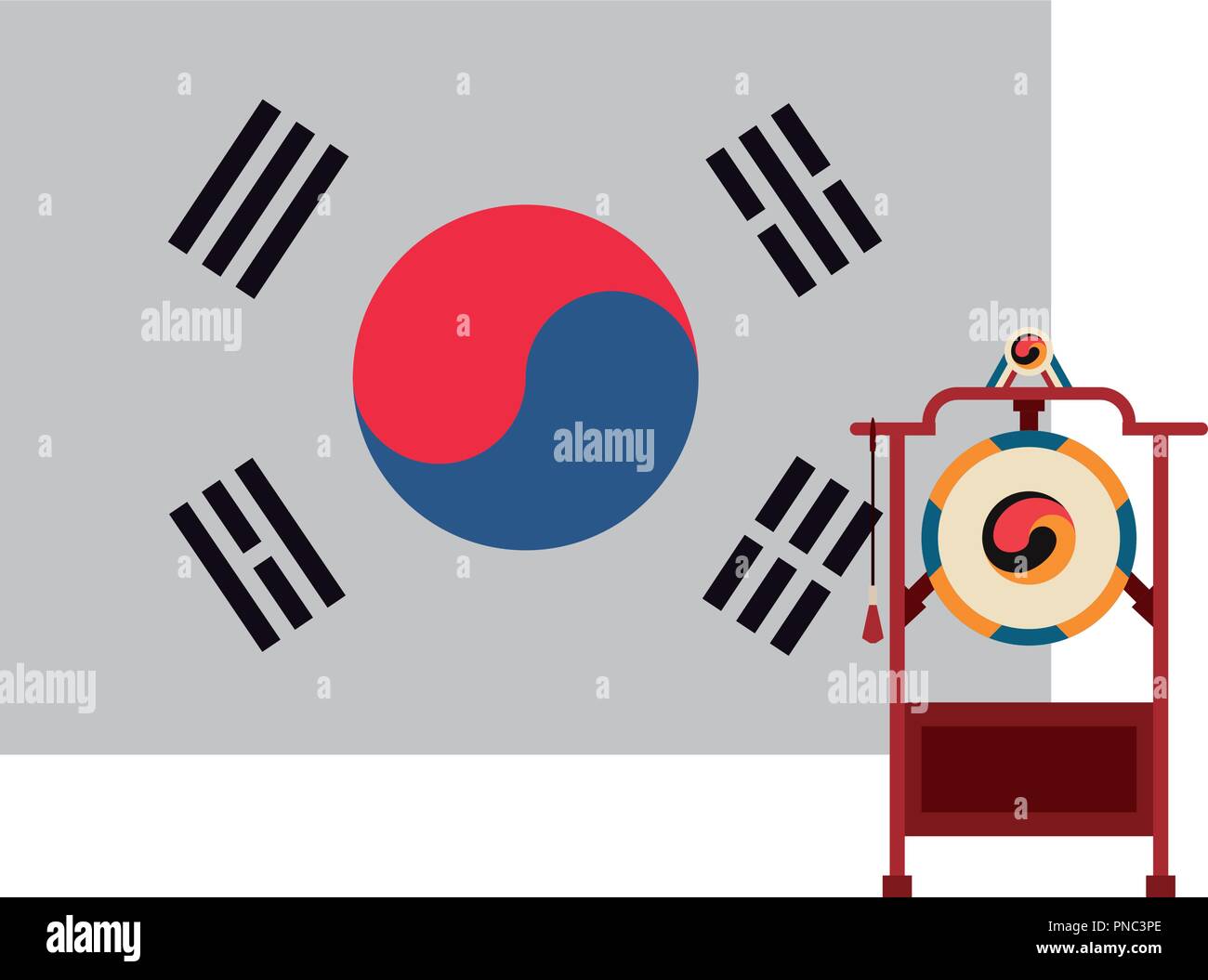 Korean traditional musical instrument Stock Vector Images - Alamy