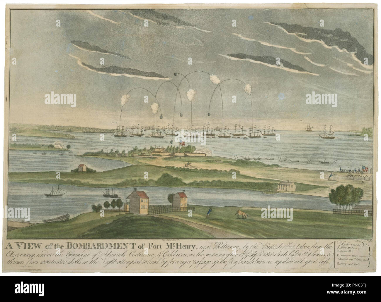 British attack fort mchenry hi-res stock photography and images - Alamy