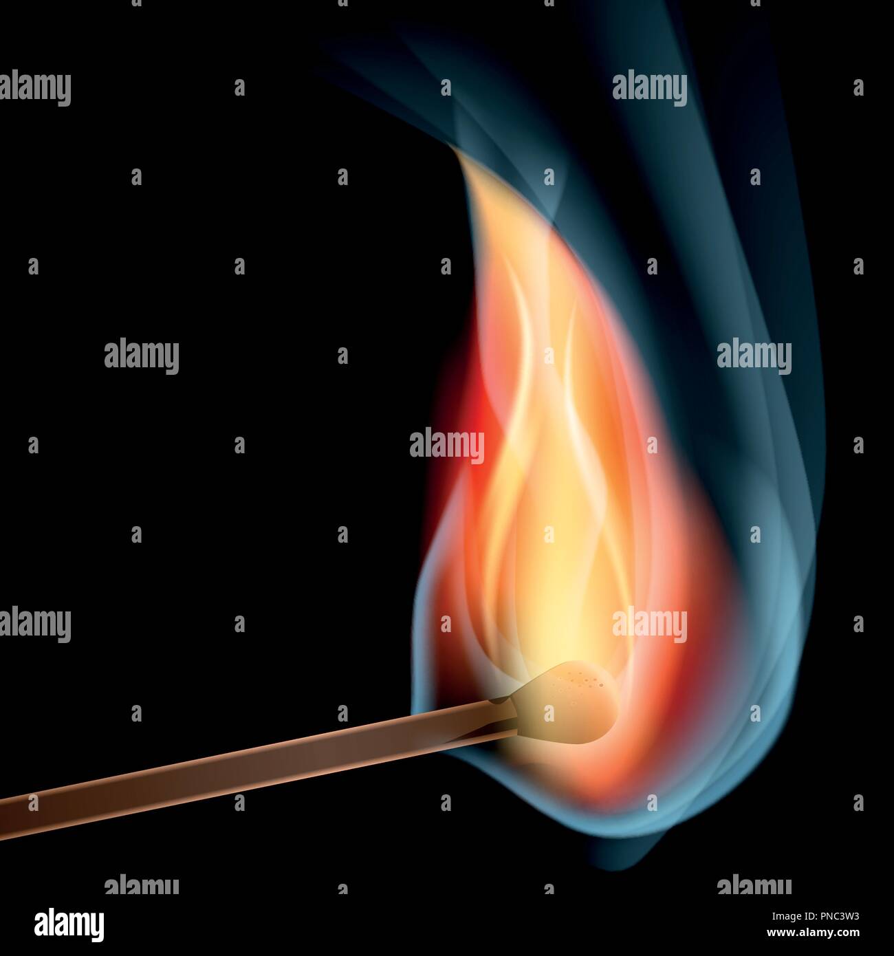 Match stick burning hi-res stock photography and images - Alamy