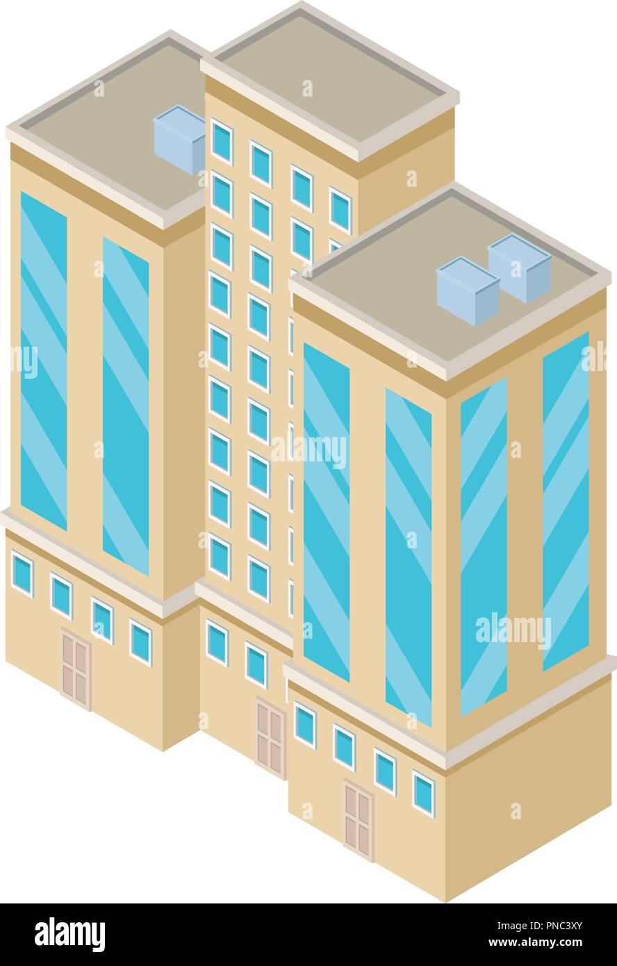 Cosmopolitan office building Stock Vector Images - Alamy