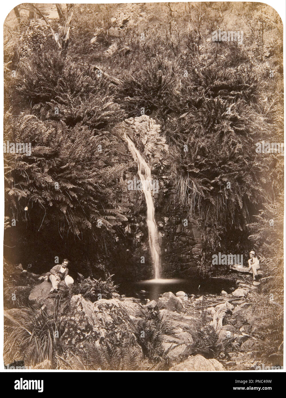 Second waterfall, First creek. Date/Period: 1870s. Photograph. Albumen ...