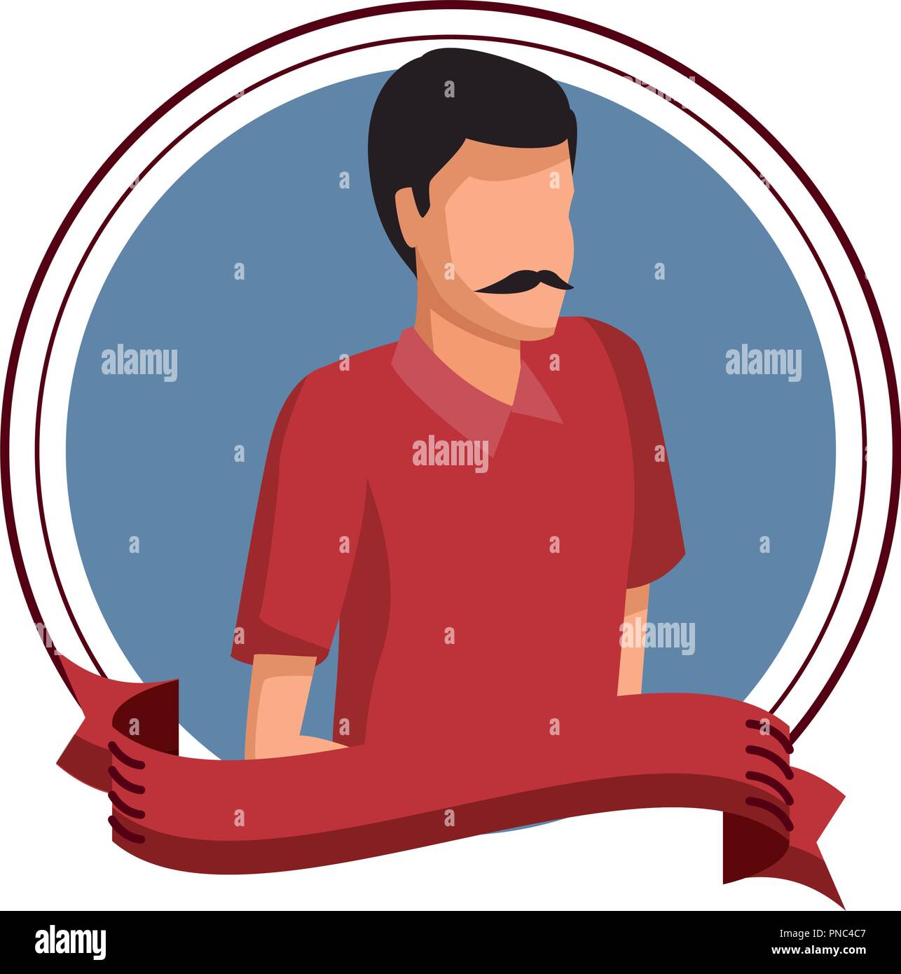 Man with mustache avatar Stock Vector Image & Art - Alamy