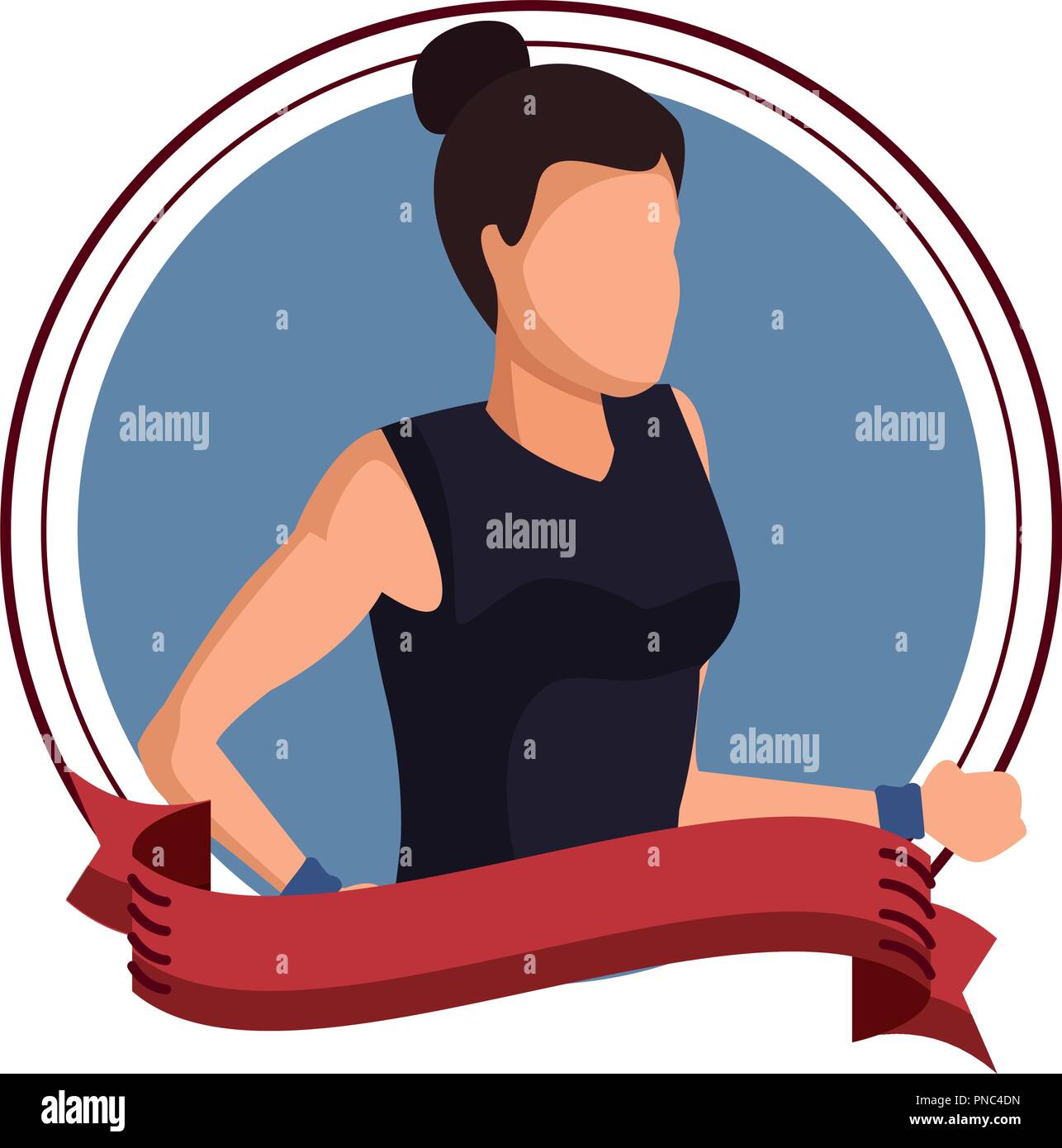 Fitness woman avatar Stock Vector Image & Art - Alamy