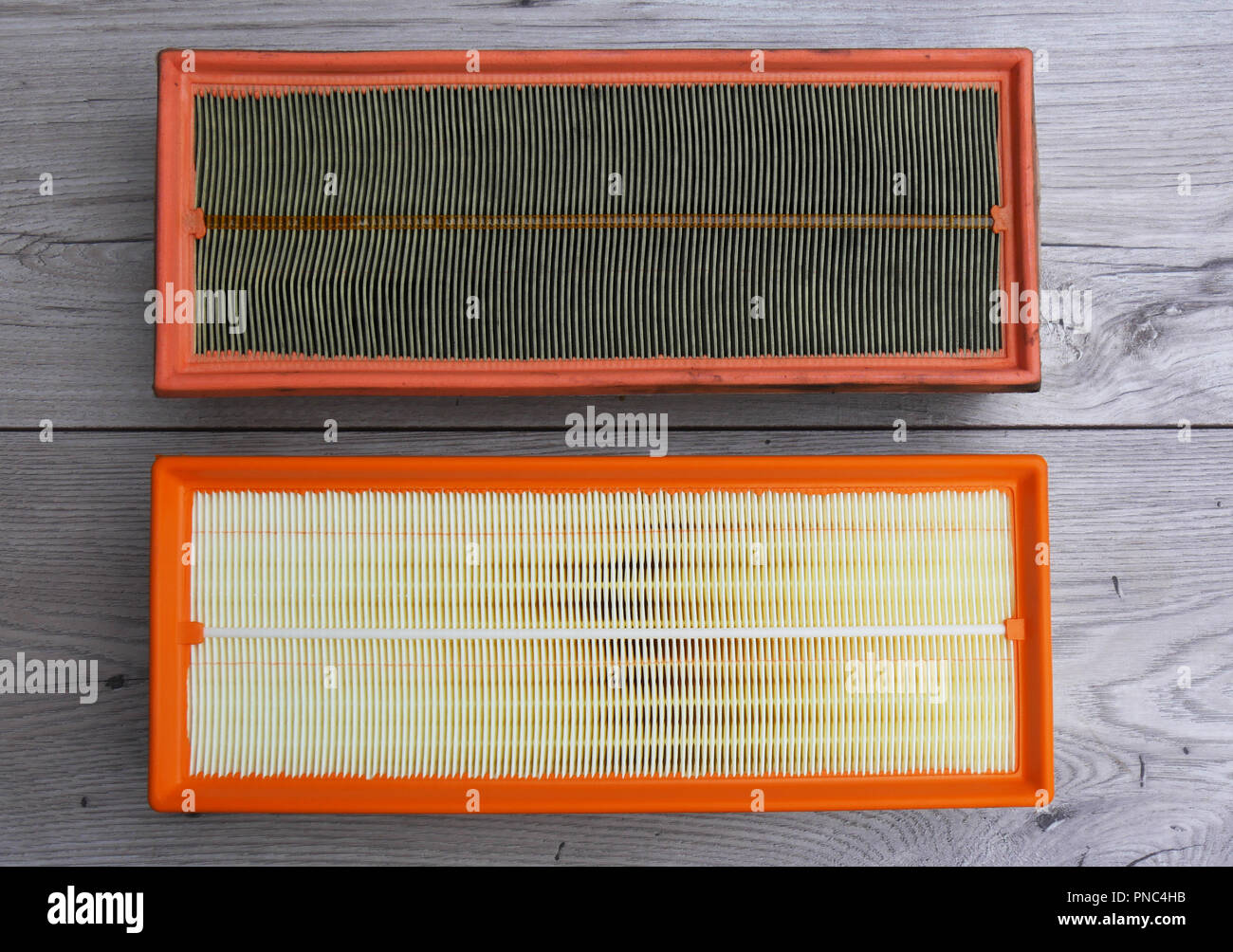 the new and used car air filter Stock Photo - Alamy