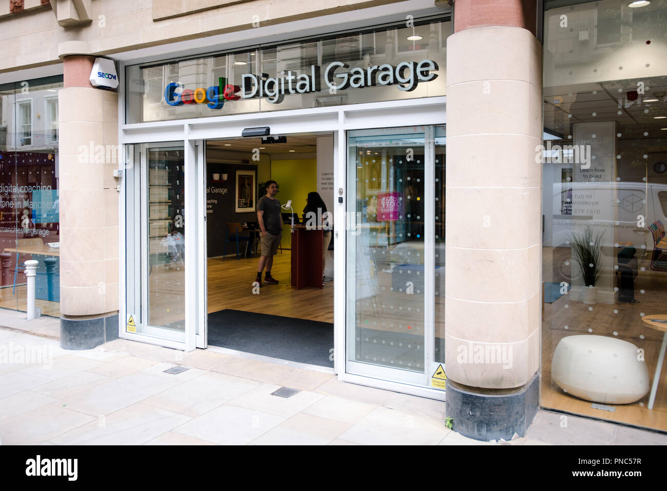 Google digital garage. Manchetser Stock Photo - Alamy