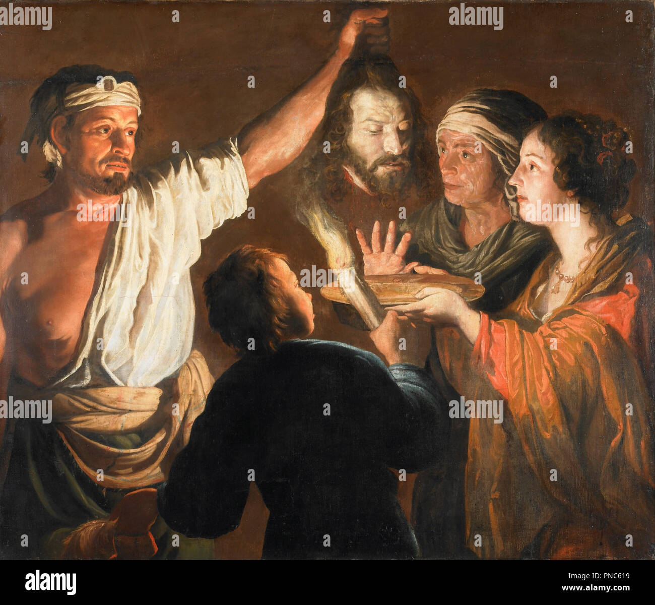 Executioner with the head of john the baptist hi-res stock photography ...