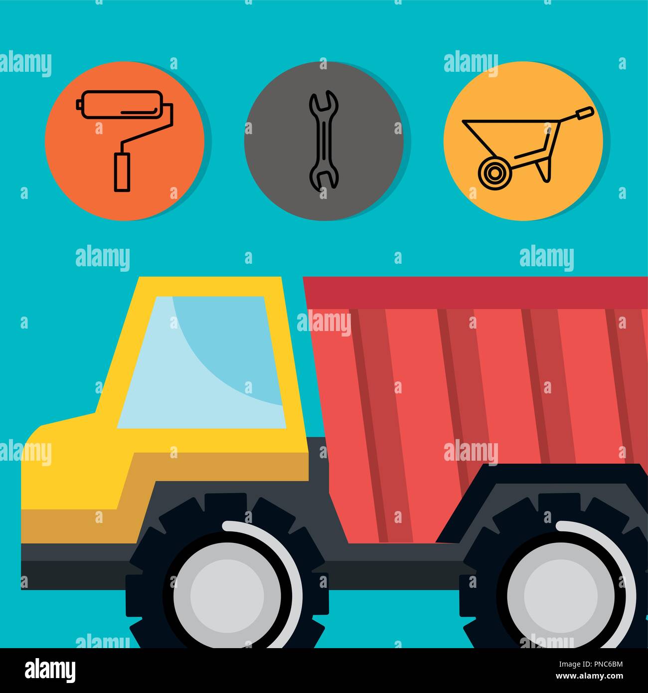 Mechanic under truck Stock Vector Images - Alamy