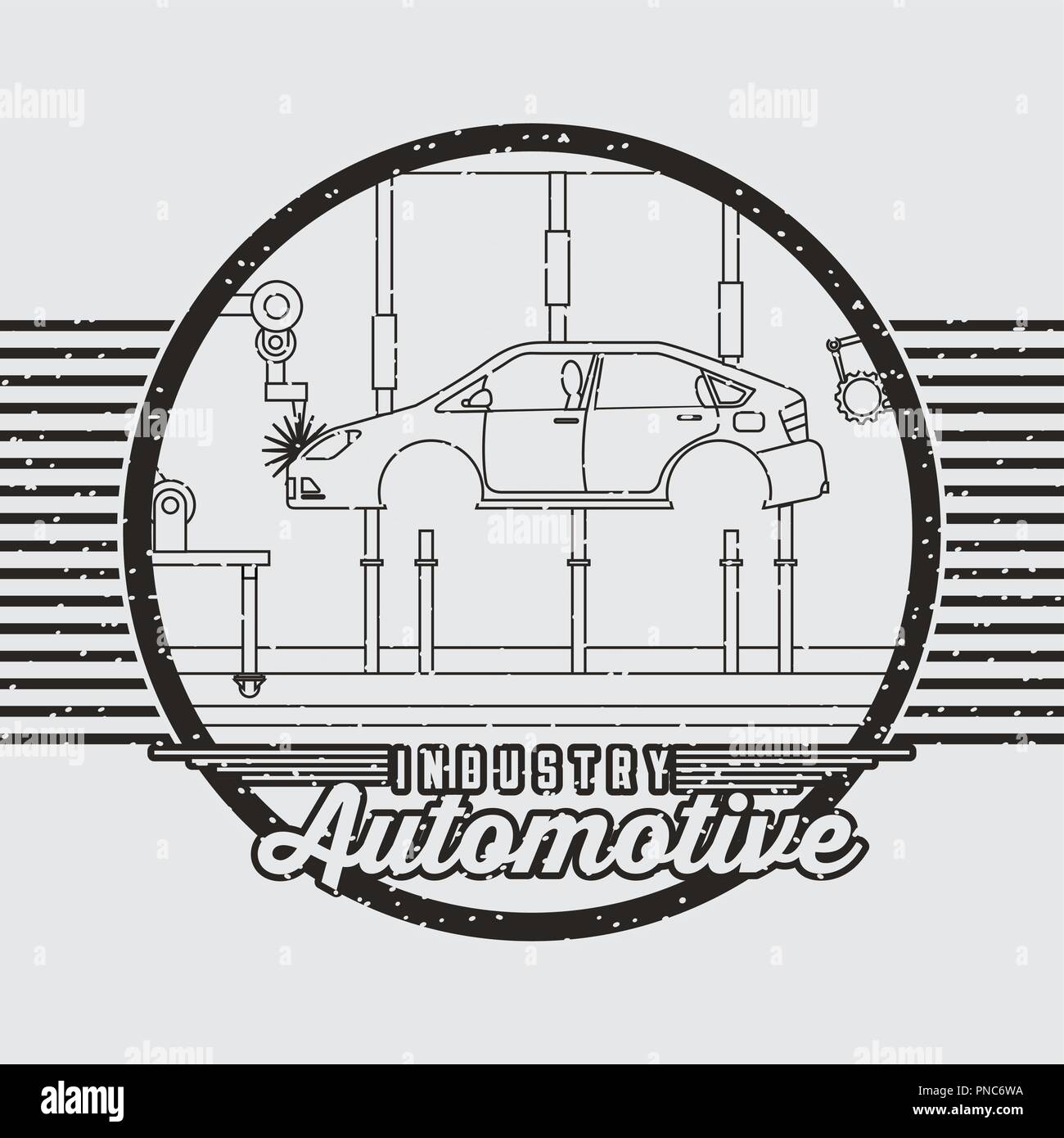 Automotive assembly plant Stock Vector Images - Alamy