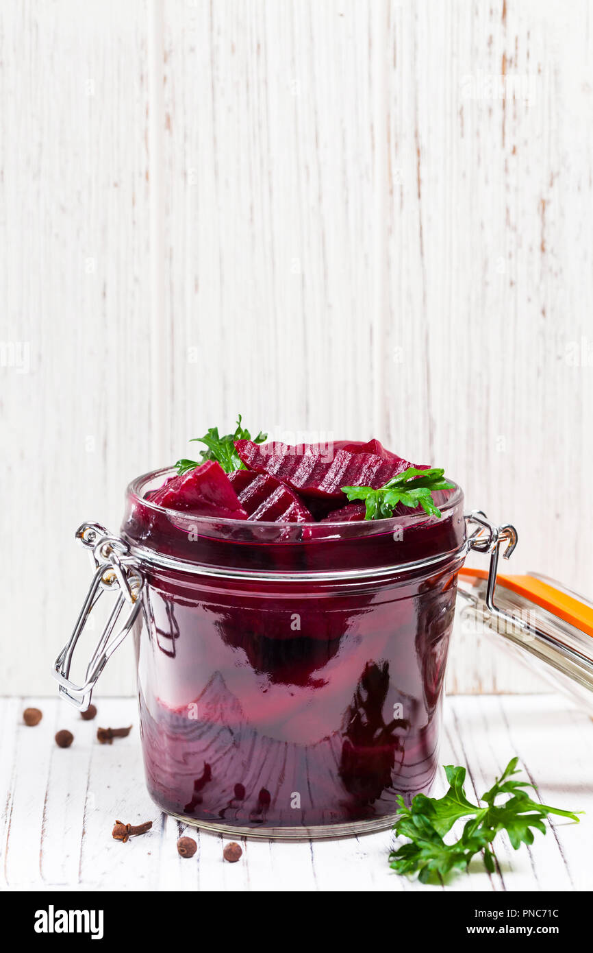 Pickled beets in jar hi-res stock photography and images - Alamy