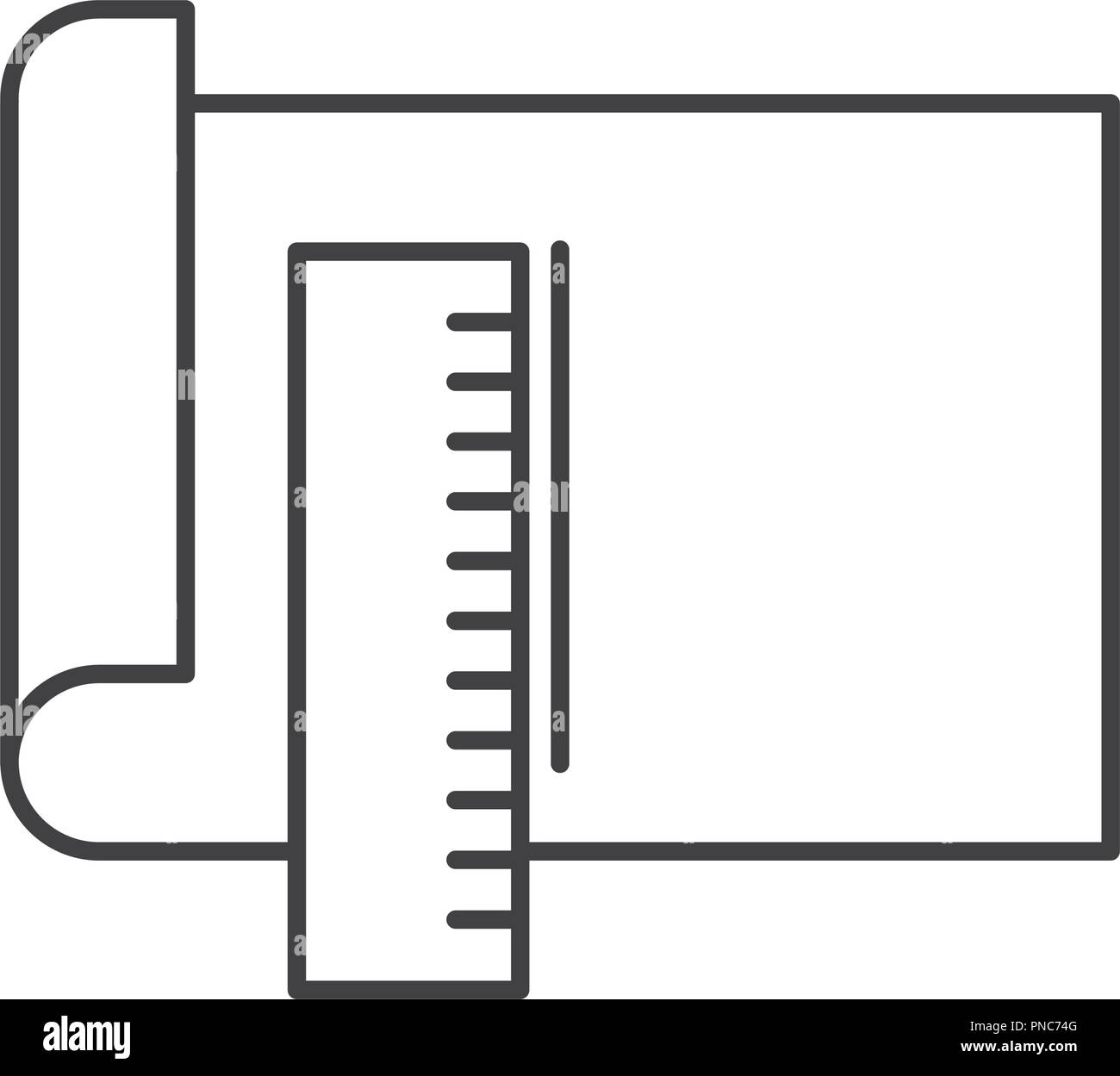 graphic design paper ruler work Stock Vector Image & Art - Alamy